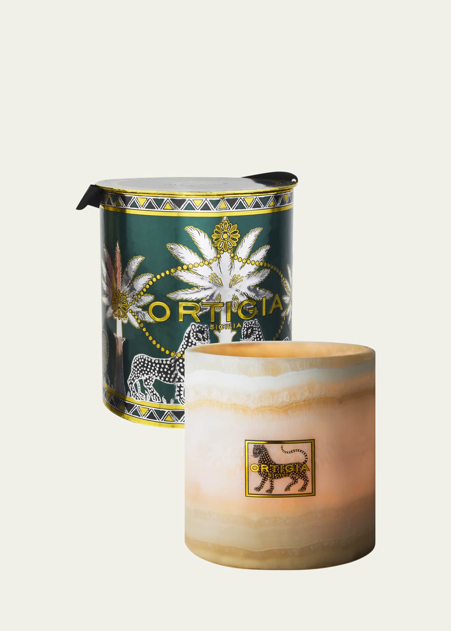 Ortigia Ambra Nera Alabaster Candle, 35 oz. - Bergdorf Goodman