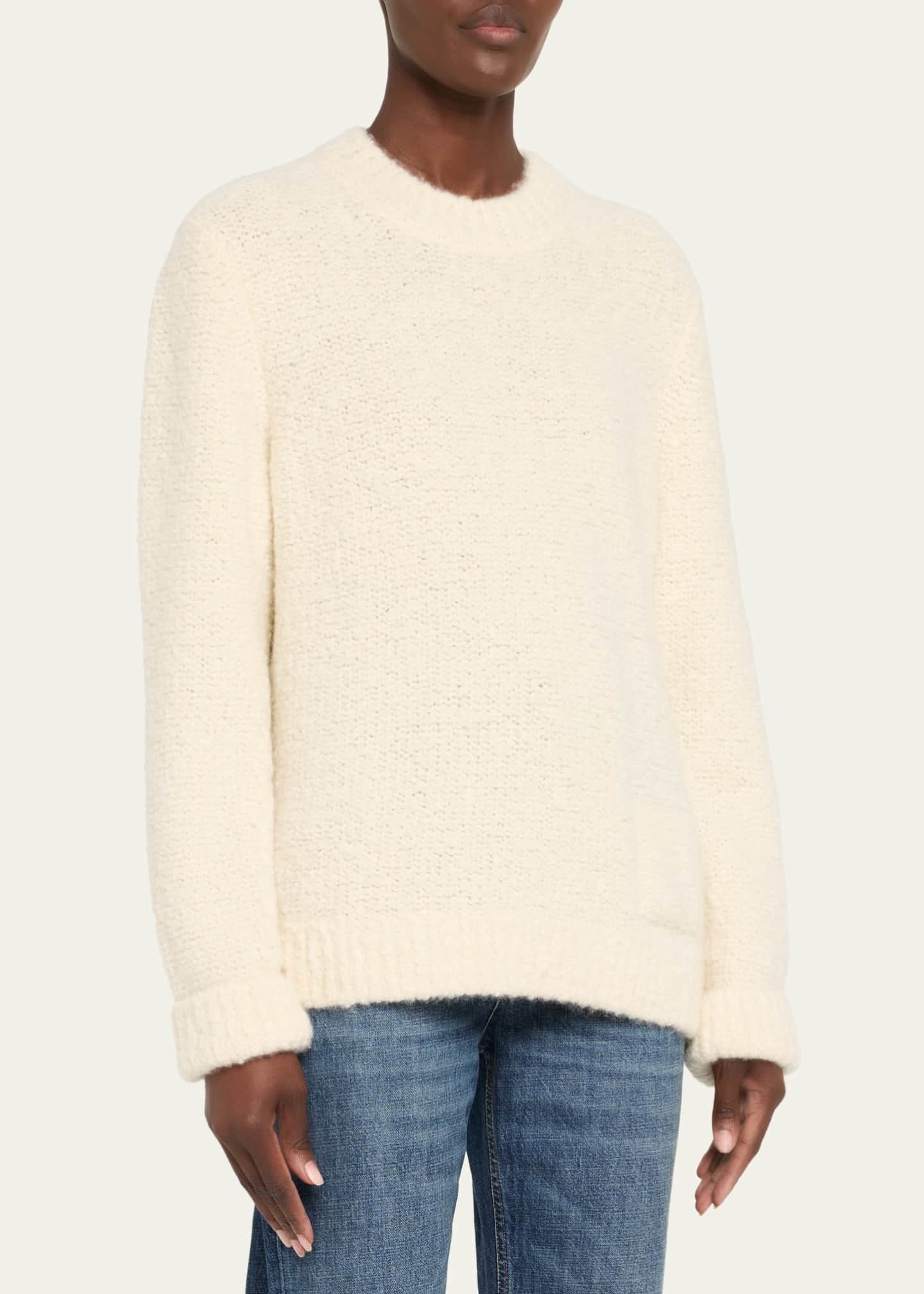 God's True Cashmere Cloud Boucle Cashmere Sweater - Bergdorf Goodman