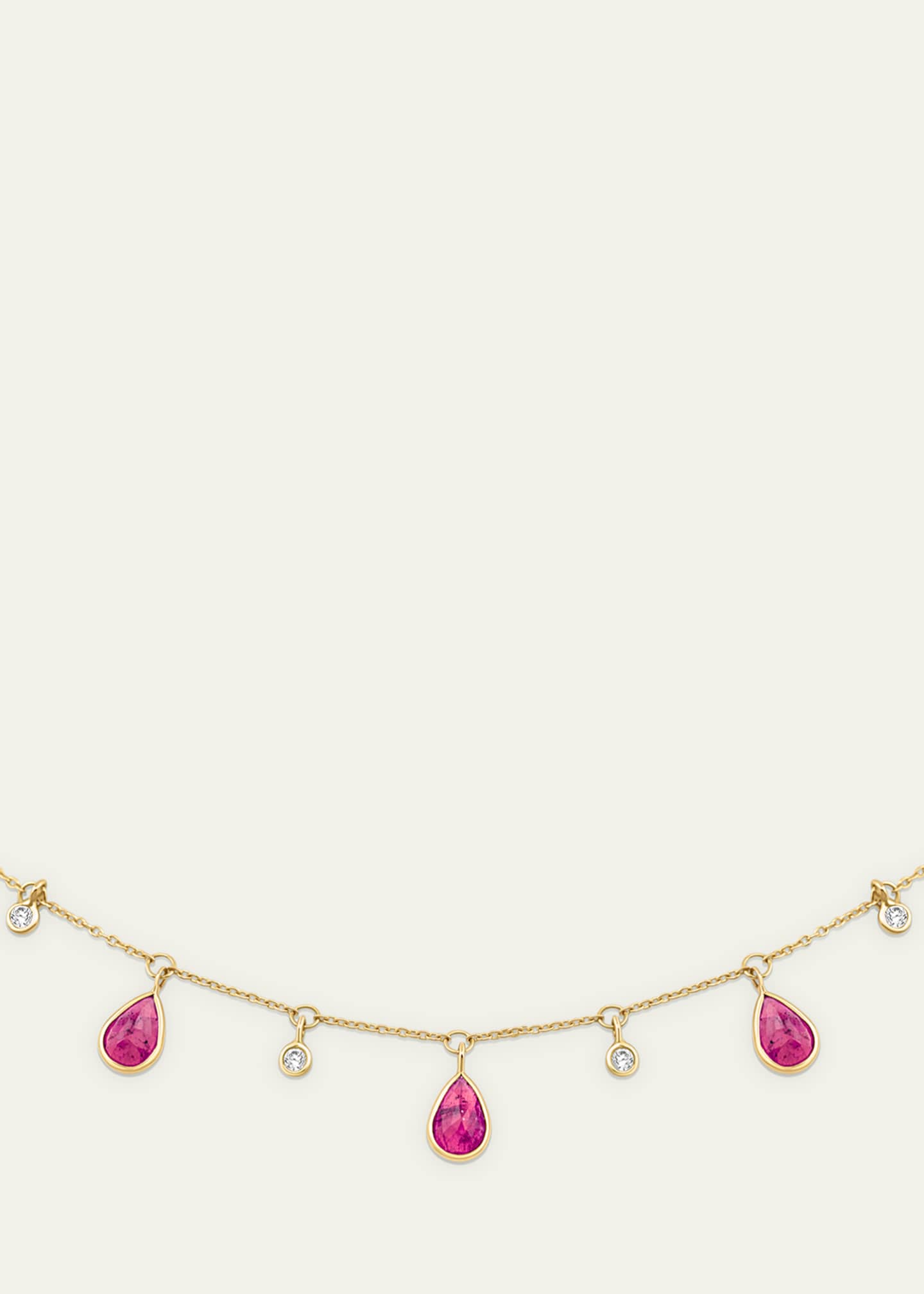 JIA JIA 14K Ruby and Diamond Raindrop Necklace - Bergdorf Goodman