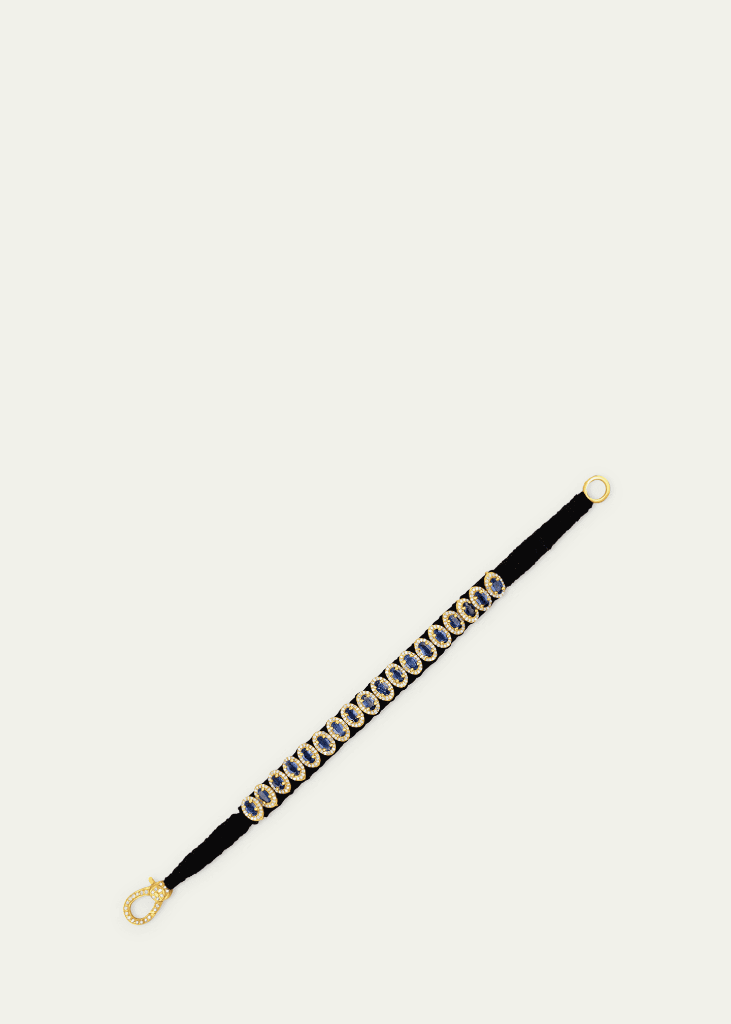 JIA JIA Blue Sapphire and Diamond Halo Bracelet in 14K Gold - Bergdorf ...