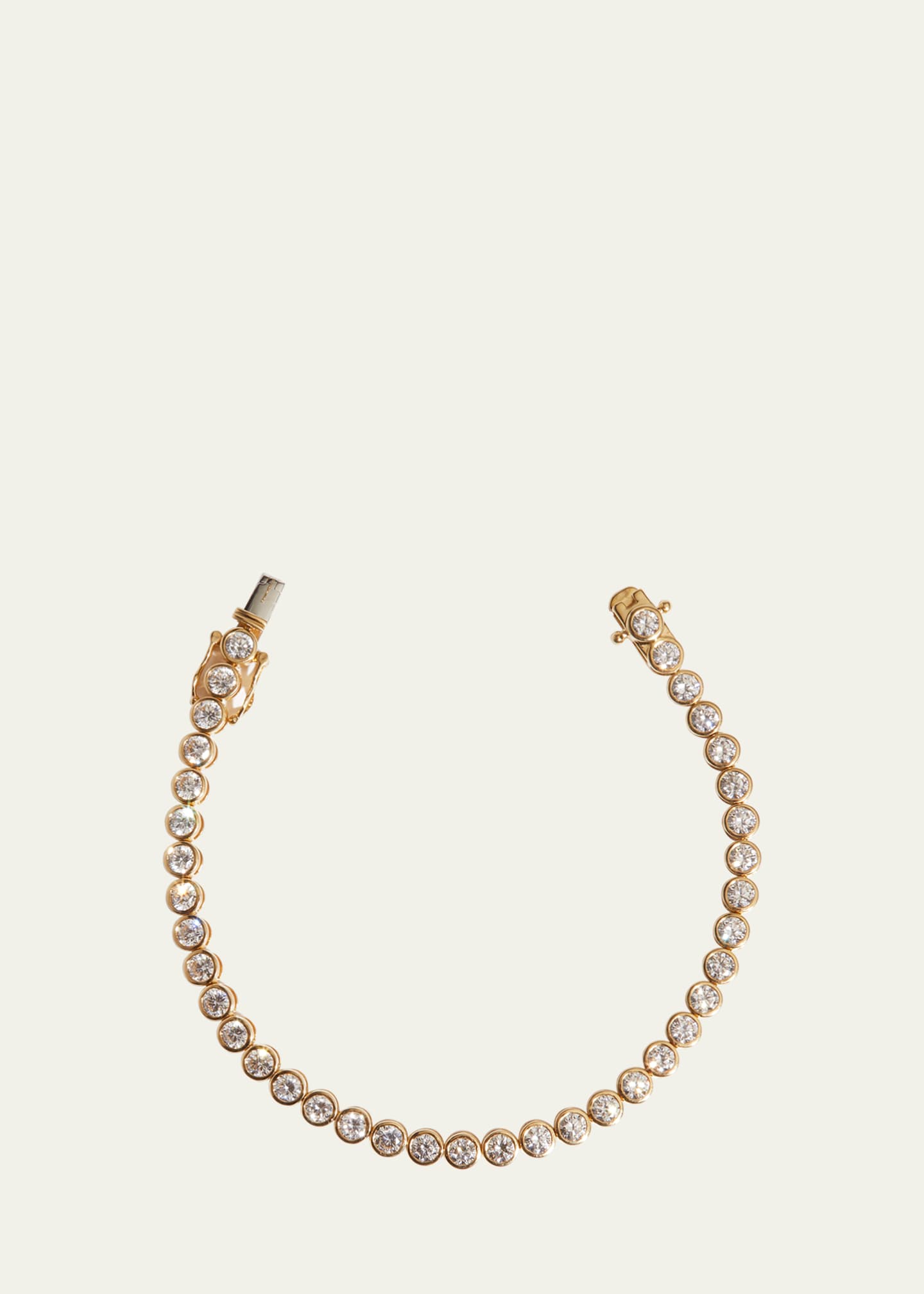 Kendall Row 14k Yellow Gold Lab Grown Diamond Tennis Bracelet