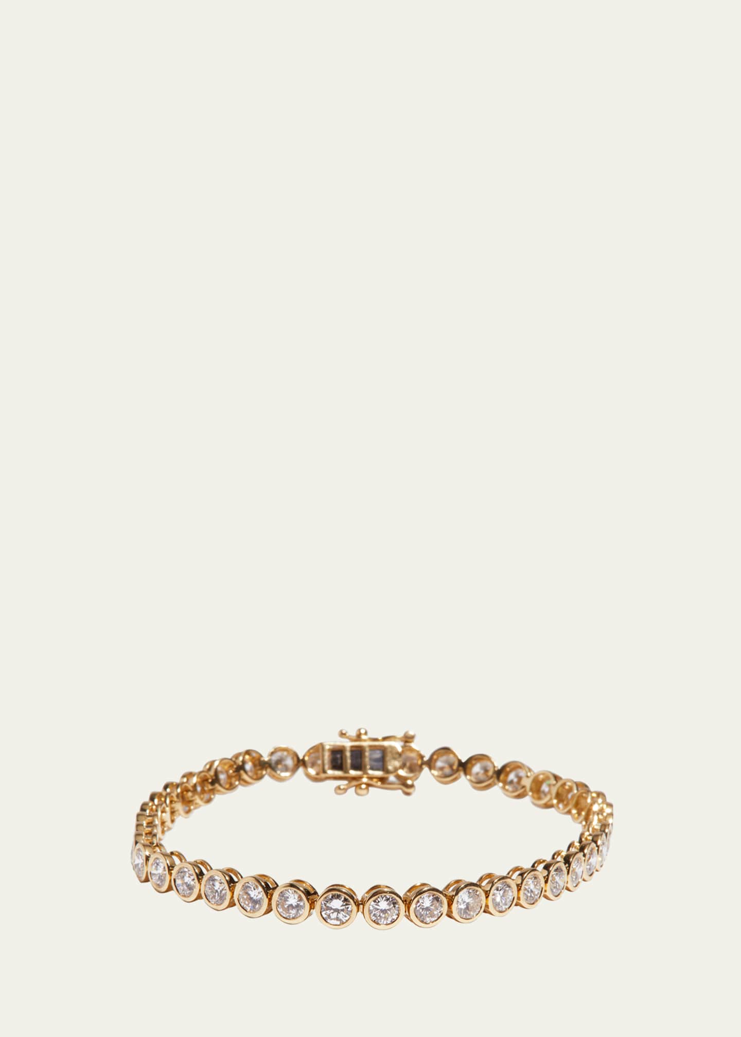 Kendall Row 14k Yellow Gold Lab Grown Diamond Tennis Bracelet