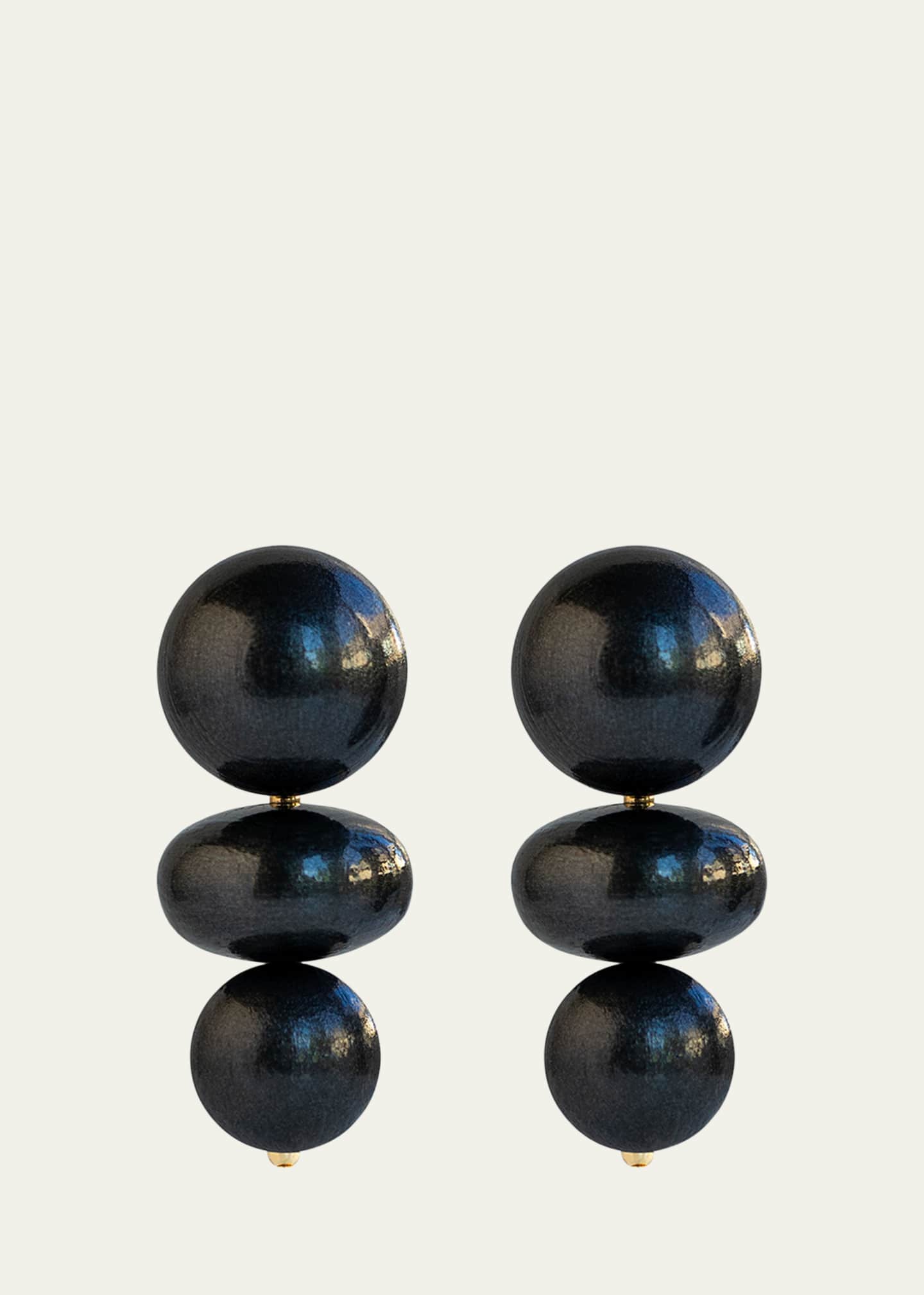 Saule Label Nola Black Coral Earrings - Bergdorf Goodman