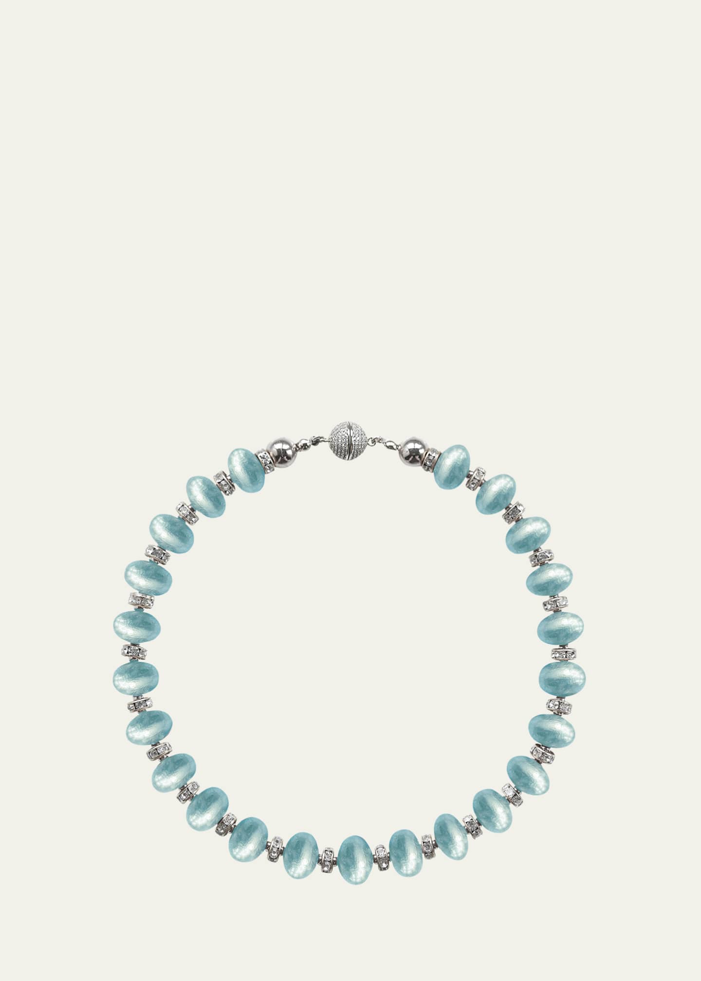 Saule Label Mika Aqua Blue Necklace, 16"L - Bergdorf Goodman