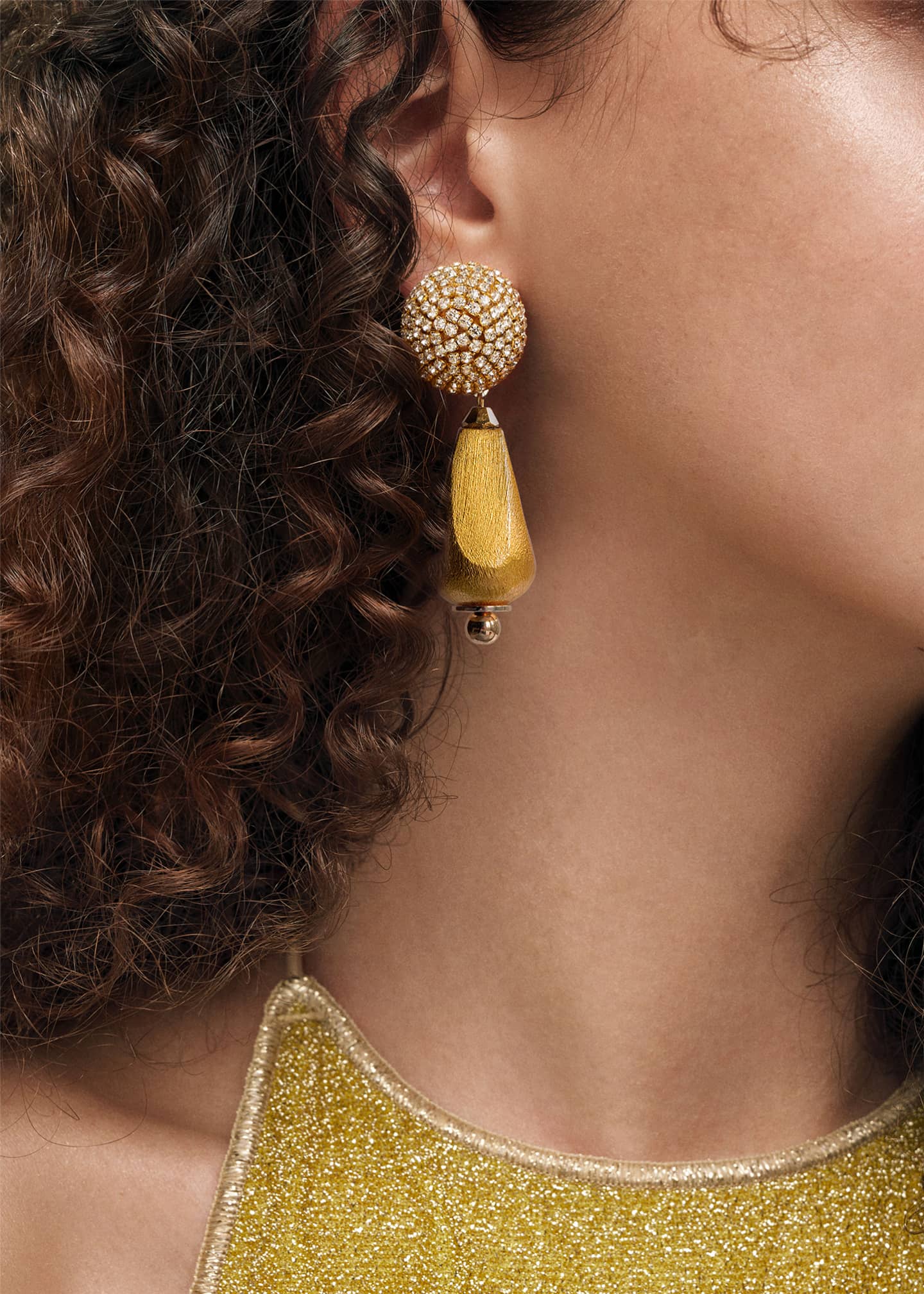 Saule Label Dalia Earrings in Gilded Gold - Bergdorf Goodman