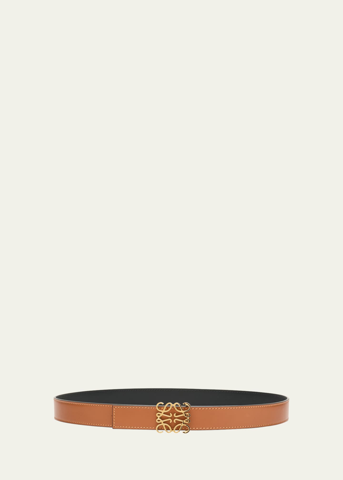 Loewe Anagram Reversible Leather Belt - Bergdorf Goodman