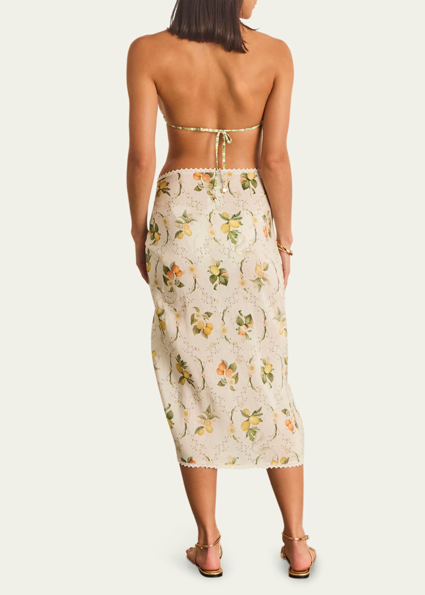Aqua Blu Australia Linen Pareo Coverup - Bergdorf Goodman