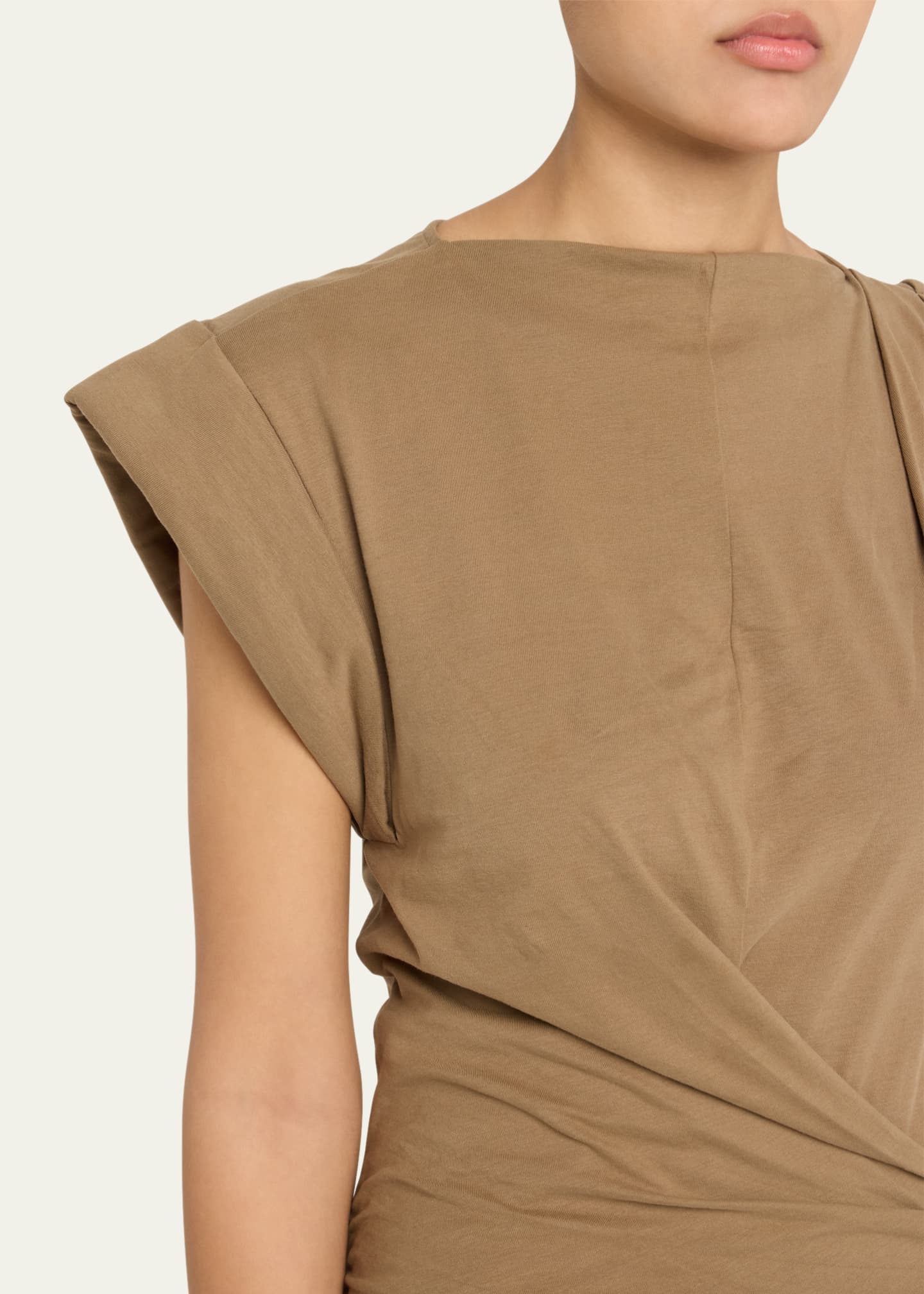 Isabel Marant Maisan Draped Jersey T-Shirt - Bergdorf Goodman