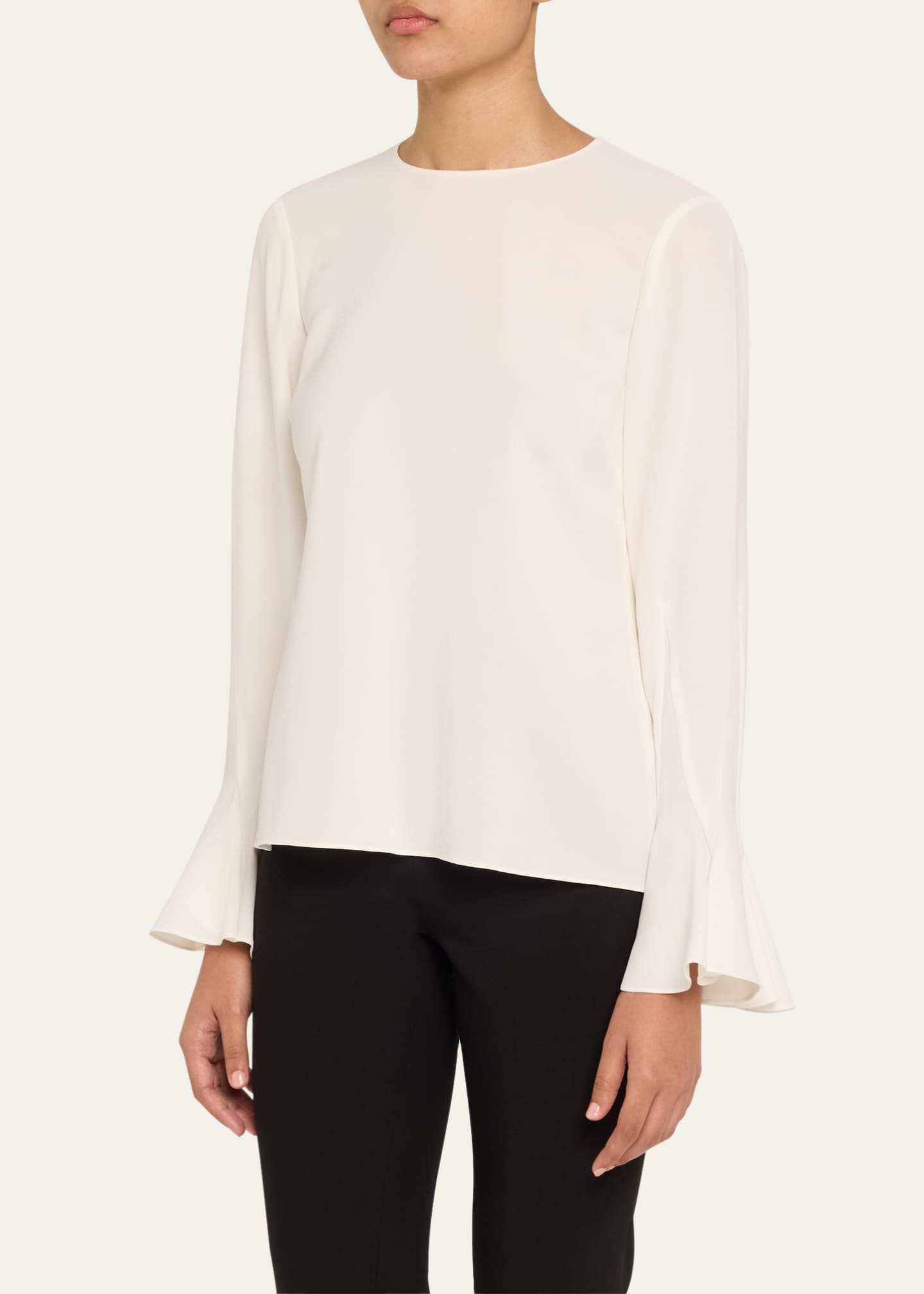 Lafayette 148 New York Godet Sleeve Blouse - Bergdorf Goodman