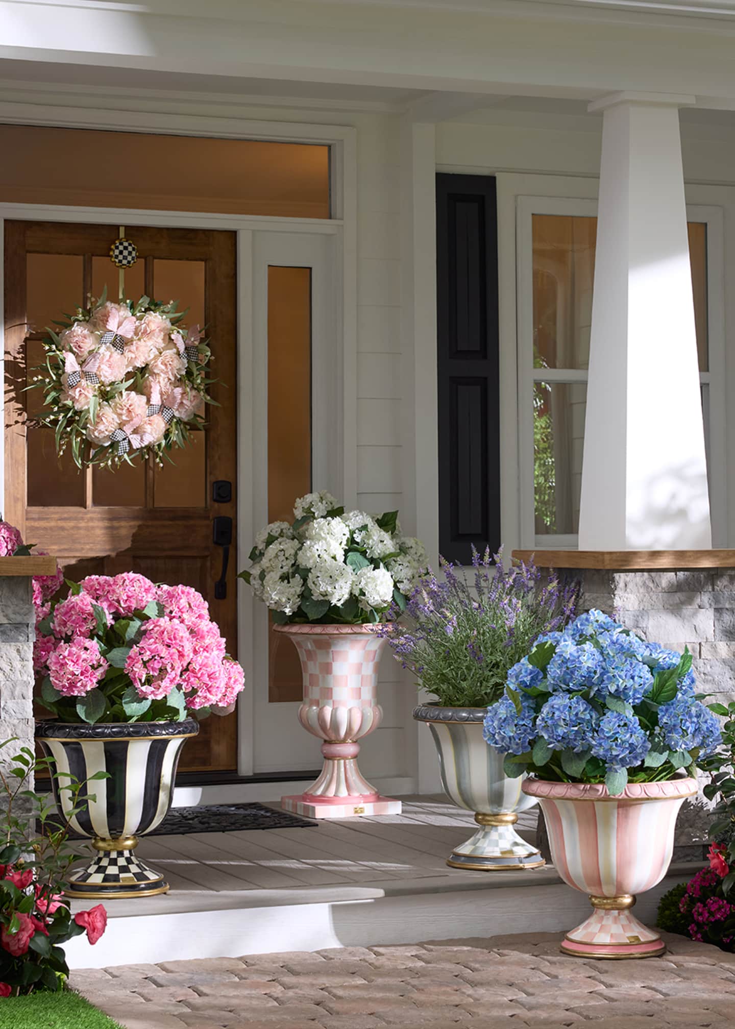 MacKenzie-Childs Blue Hydrangea Urn Filler - Bergdorf Goodman