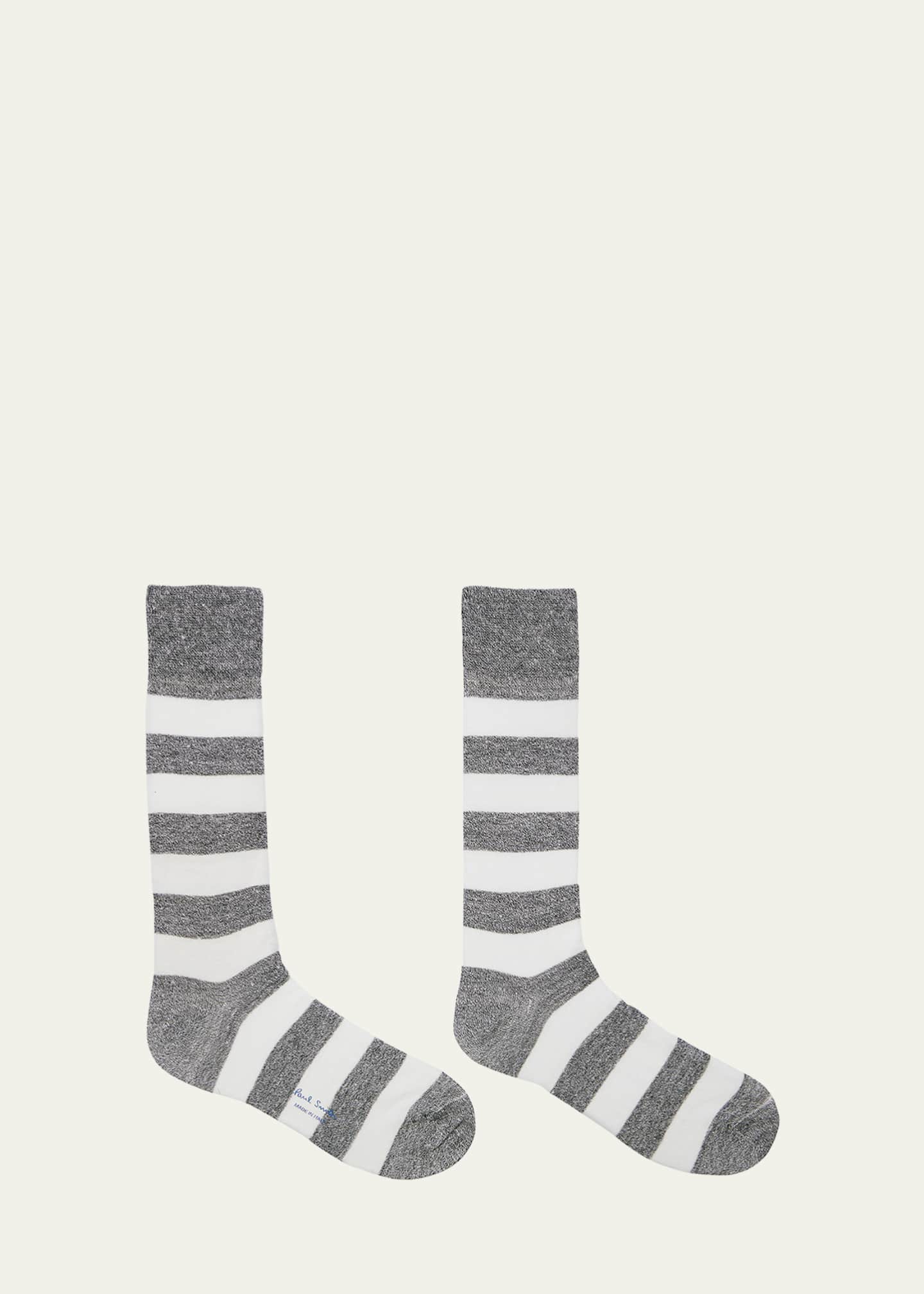 Paul Smith Men's Barry Thick Stripe Crew Socks - Bergdorf Goodman