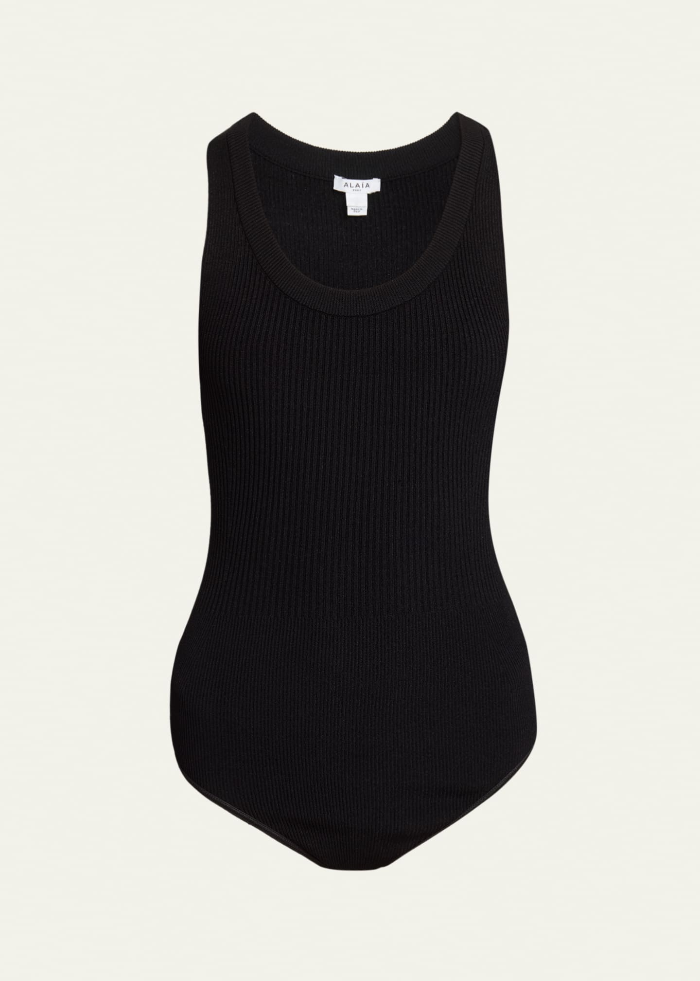ALAIA Sleeveless Tank Bodysuit - Bergdorf Goodman