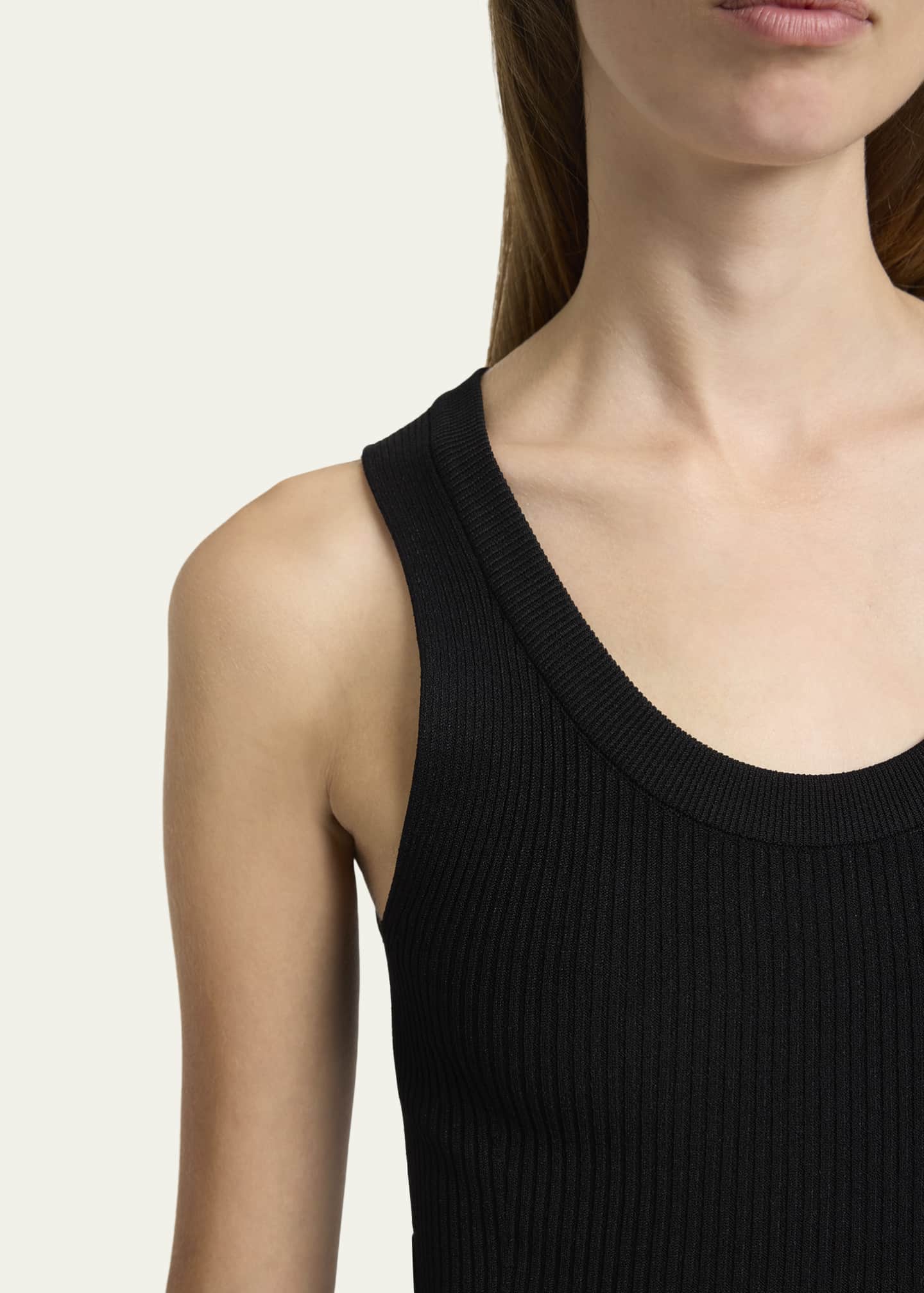 ALAIA Sleeveless Tank Bodysuit - Bergdorf Goodman