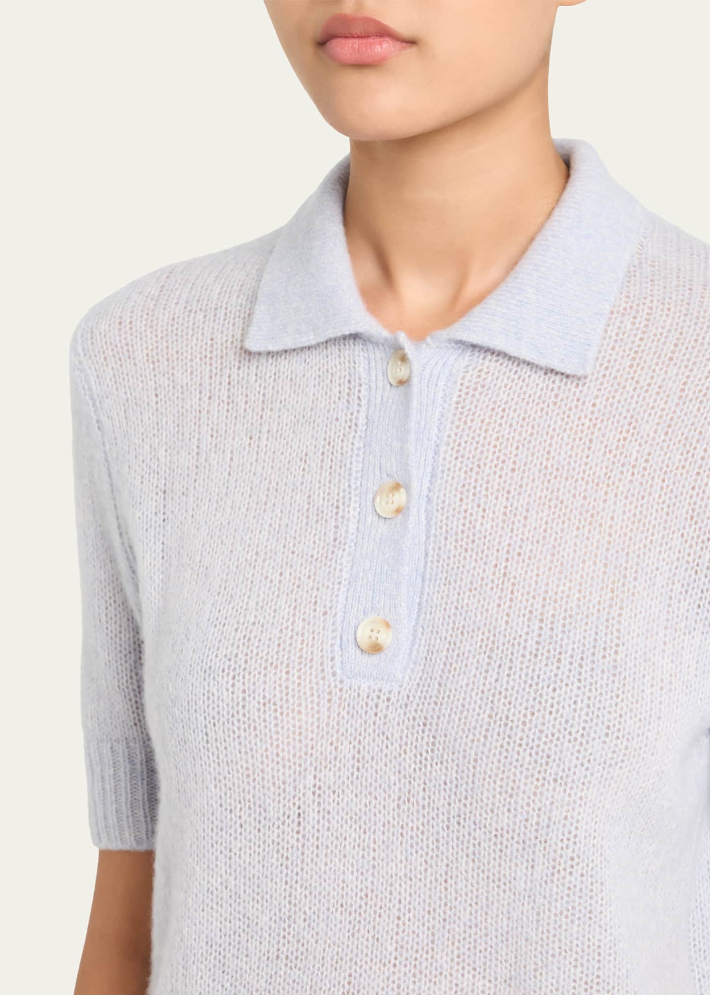 Lisa Yang Masy Cashmere Polo Sweater - Bergdorf Goodman
