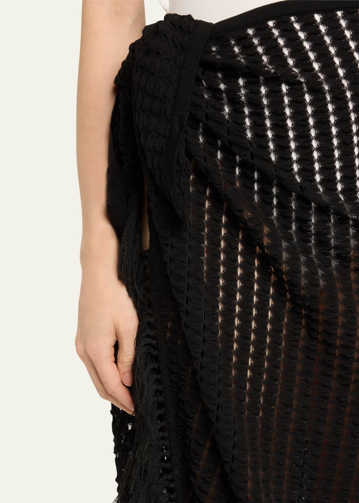 SIMKHAI Thyri Fringe-Trim Pareo Coverup - Bergdorf Goodman