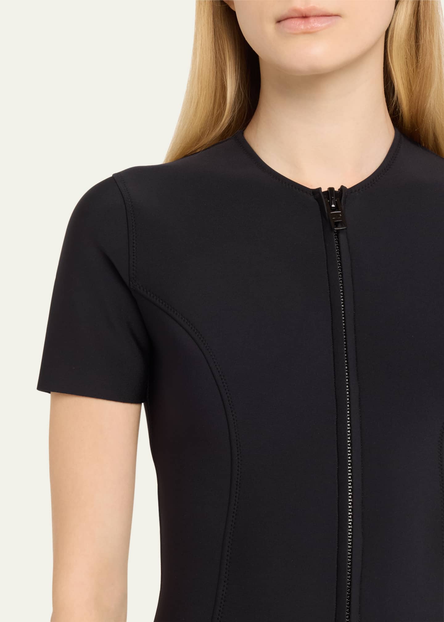 Lisa Marie Fernandez Farrah Rashguard One-Piece Swimsuit - Bergdorf Goodman