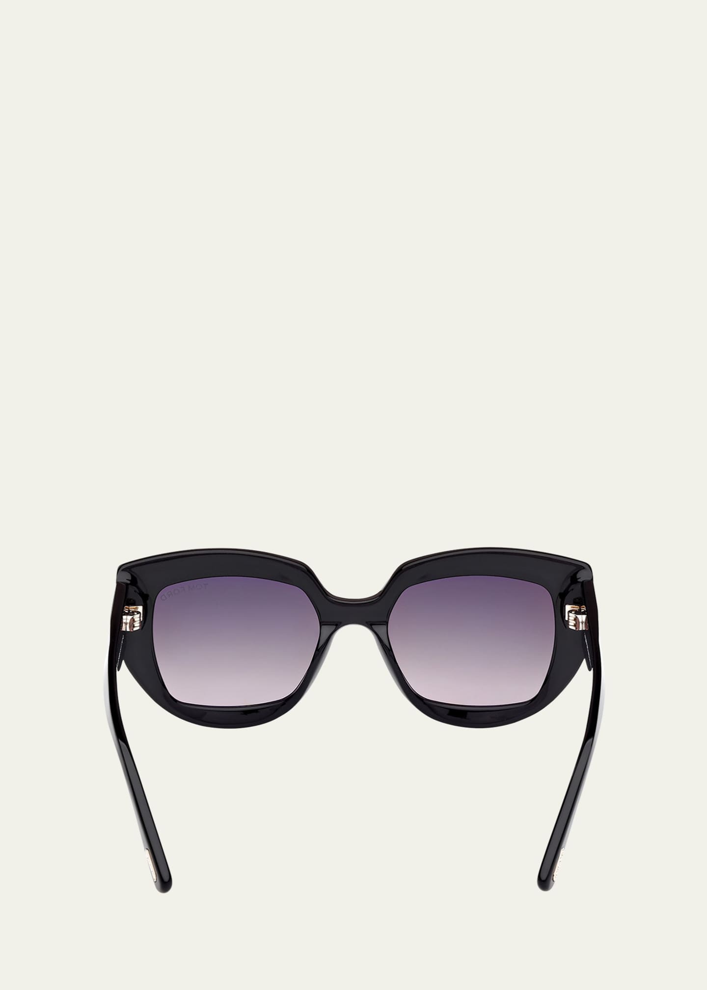 TOM FORD Saltzman Acetate Butterfly Sunglasses - Bergdorf Goodman