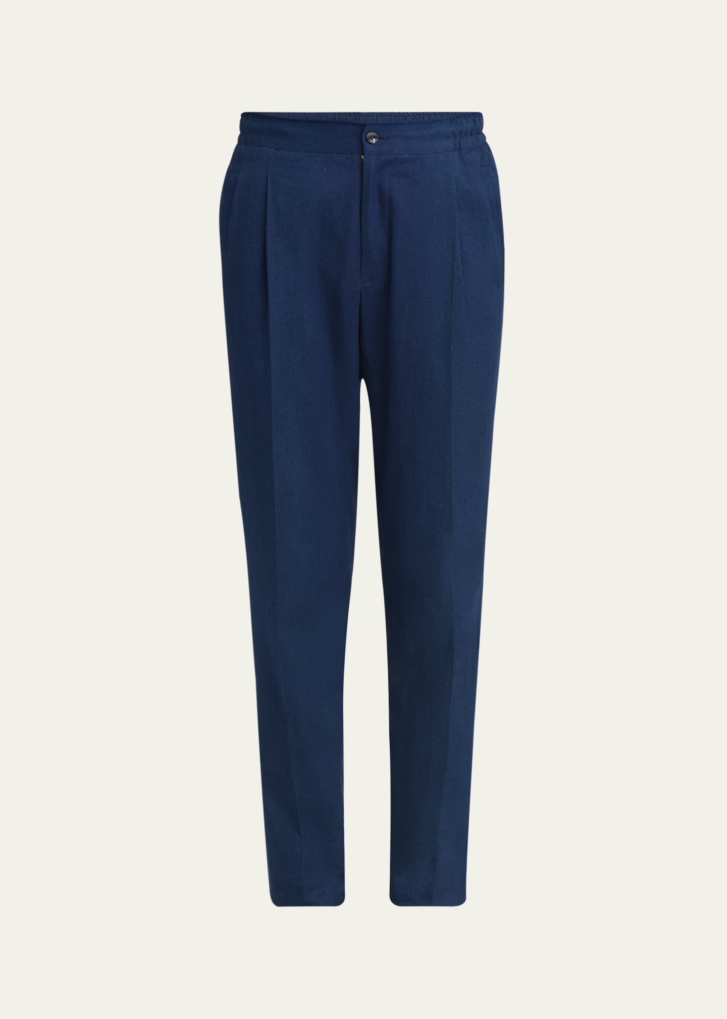 Kiton Men's Sasha Wool Pleated Stretch Pants - Bergdorf Goodman