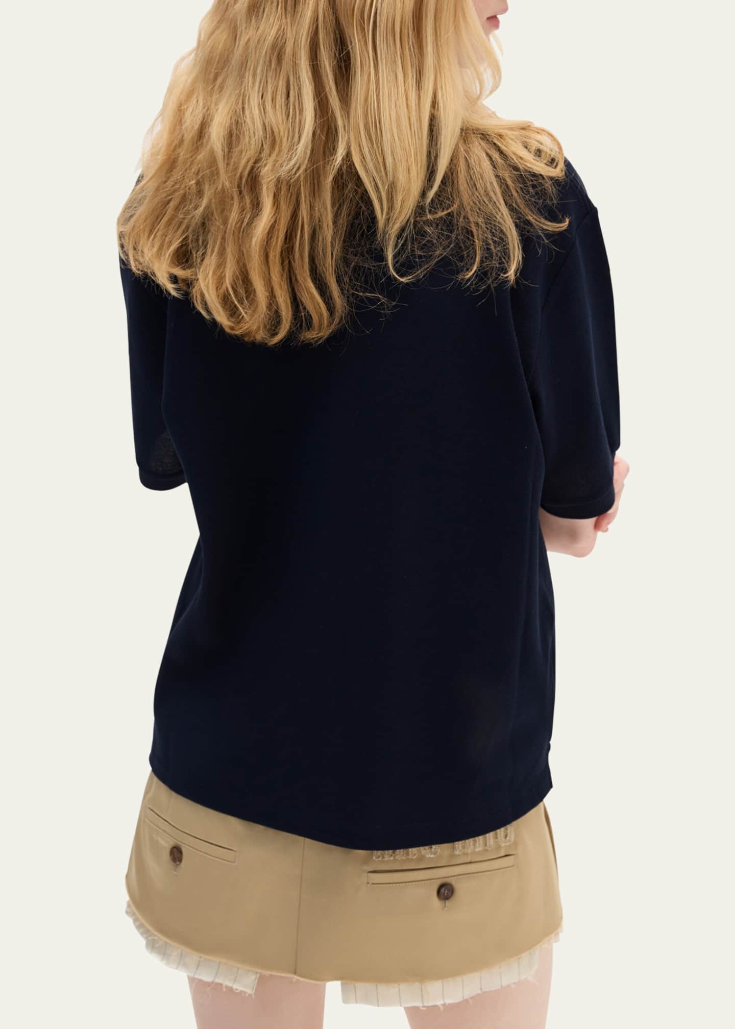 Miu Miu Short-Sleeve Polo Shirt - Bergdorf Goodman