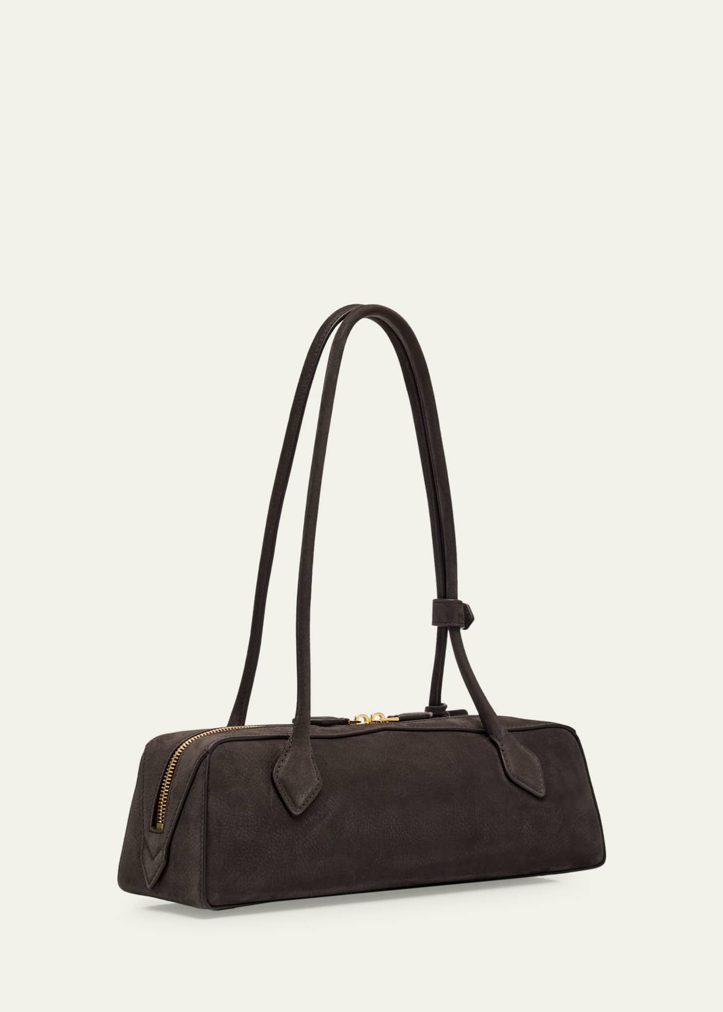 ALAIA Le Teckel Medium Suede Shoulder Bag - Bergdorf Goodman