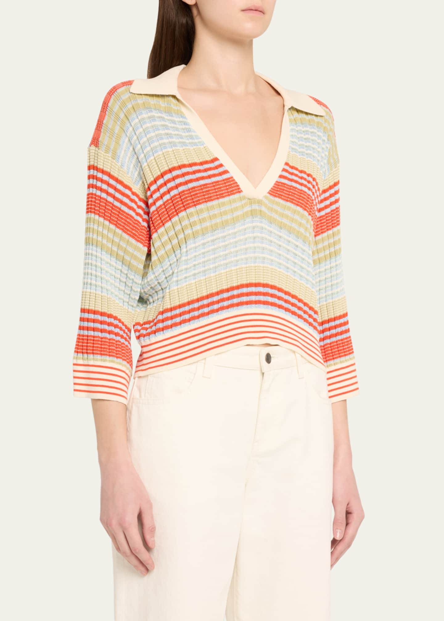Ramy Brook Striped Azaria Blouse - Bergdorf Goodman