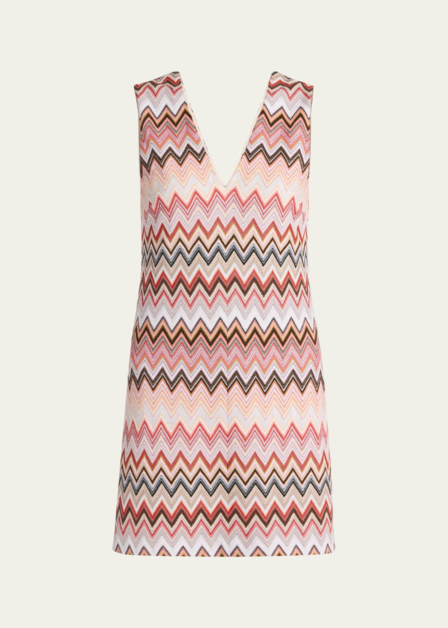 Missoni Chevron Sleeveless Mini Shift Dress - Bergdorf Goodman