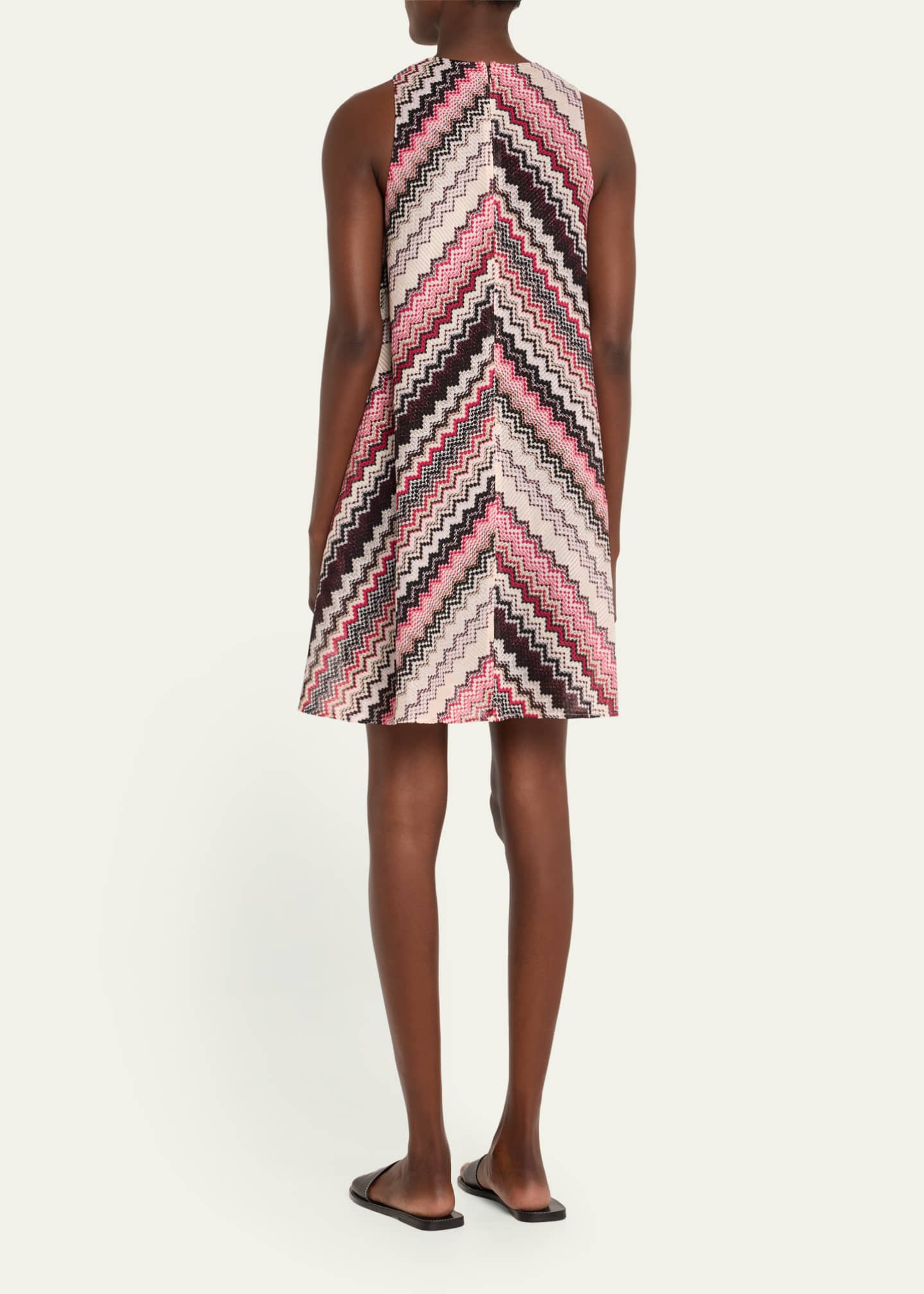 Missoni Chevron Sleeveless Mini Shift Dress - Bergdorf Goodman