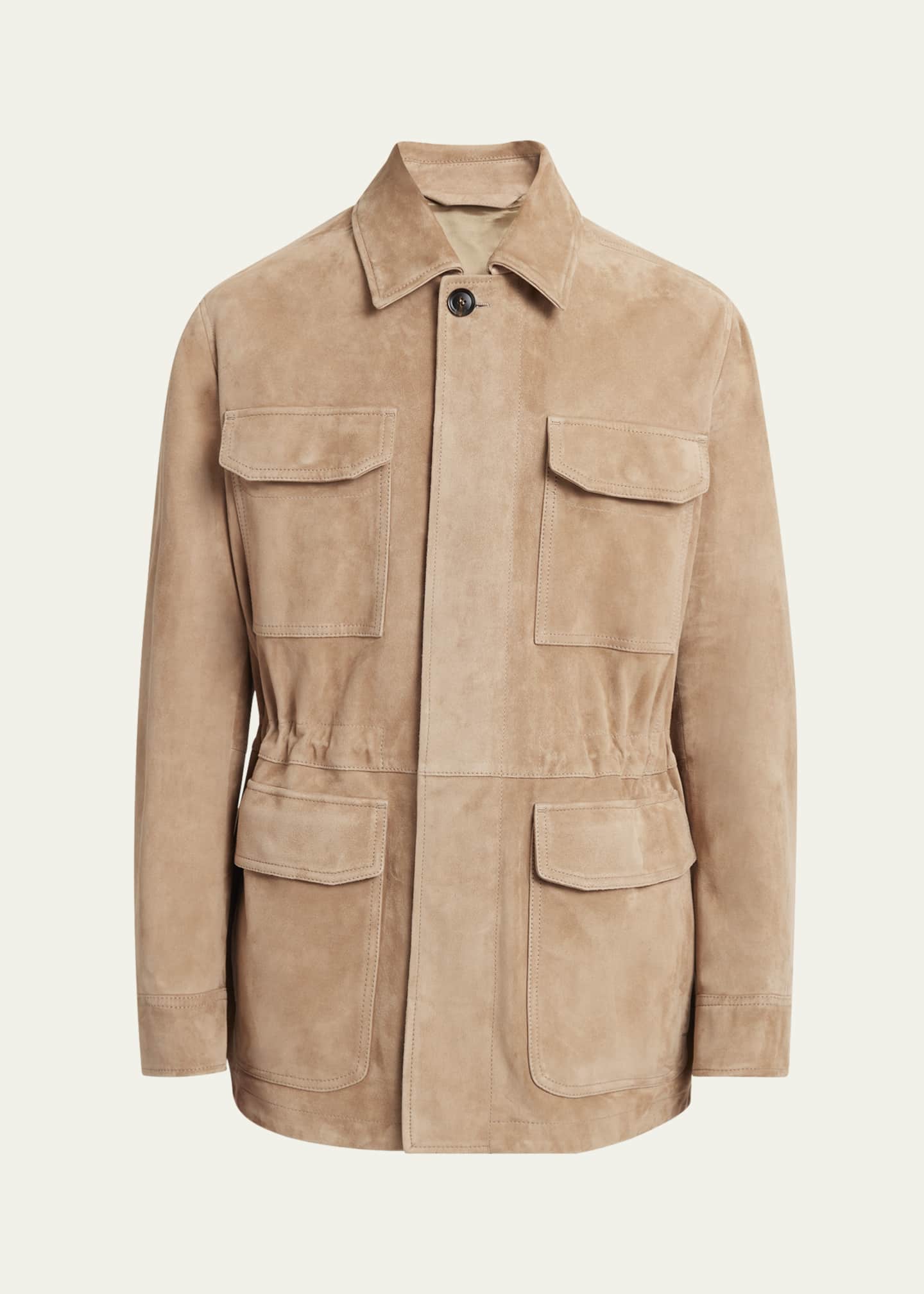 Brioni Men's Suede Field Jacket - Bergdorf Goodman