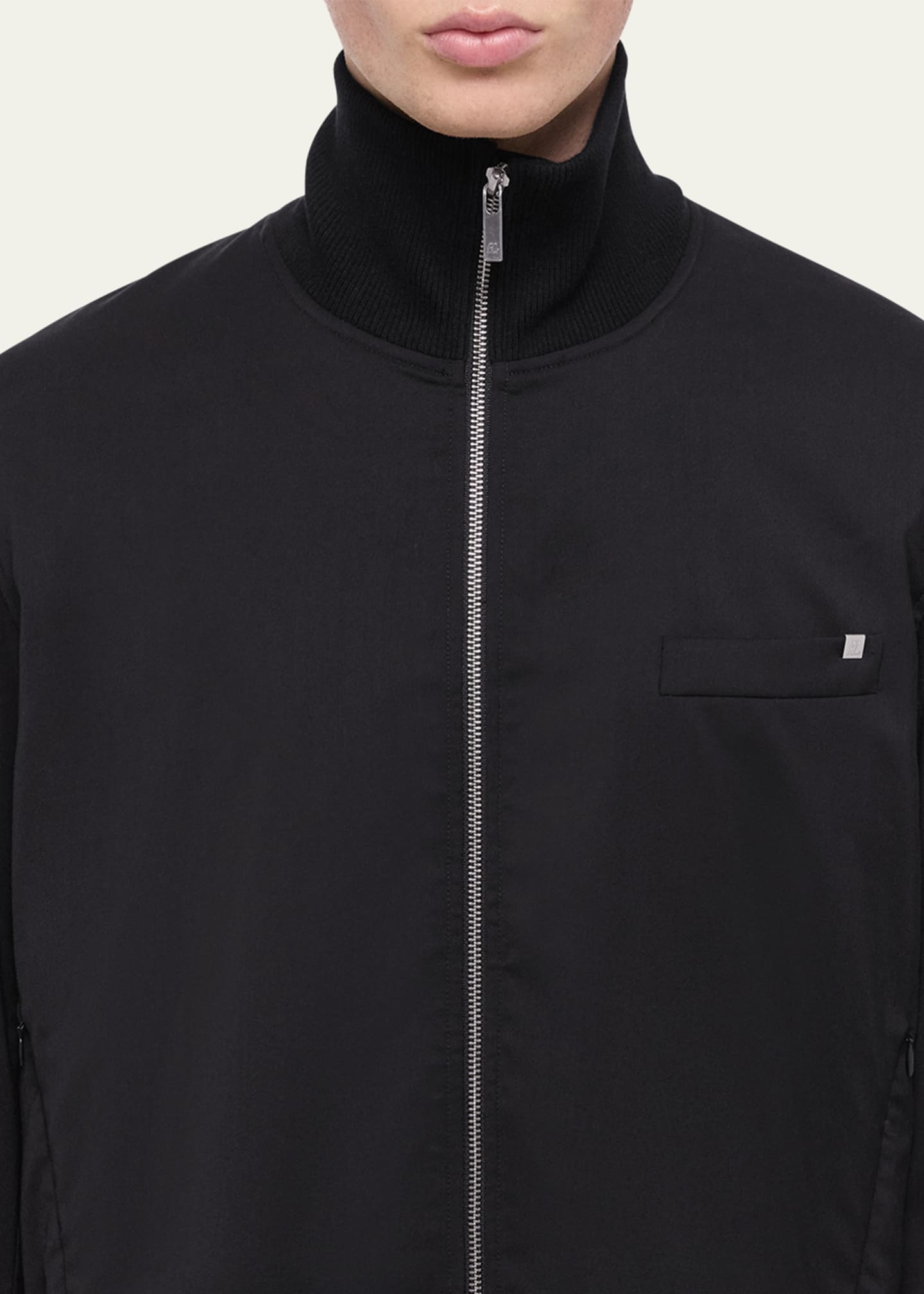 Helmut Lang Men's Wool Full-Zip Bomber Jacket - Bergdorf Goodman