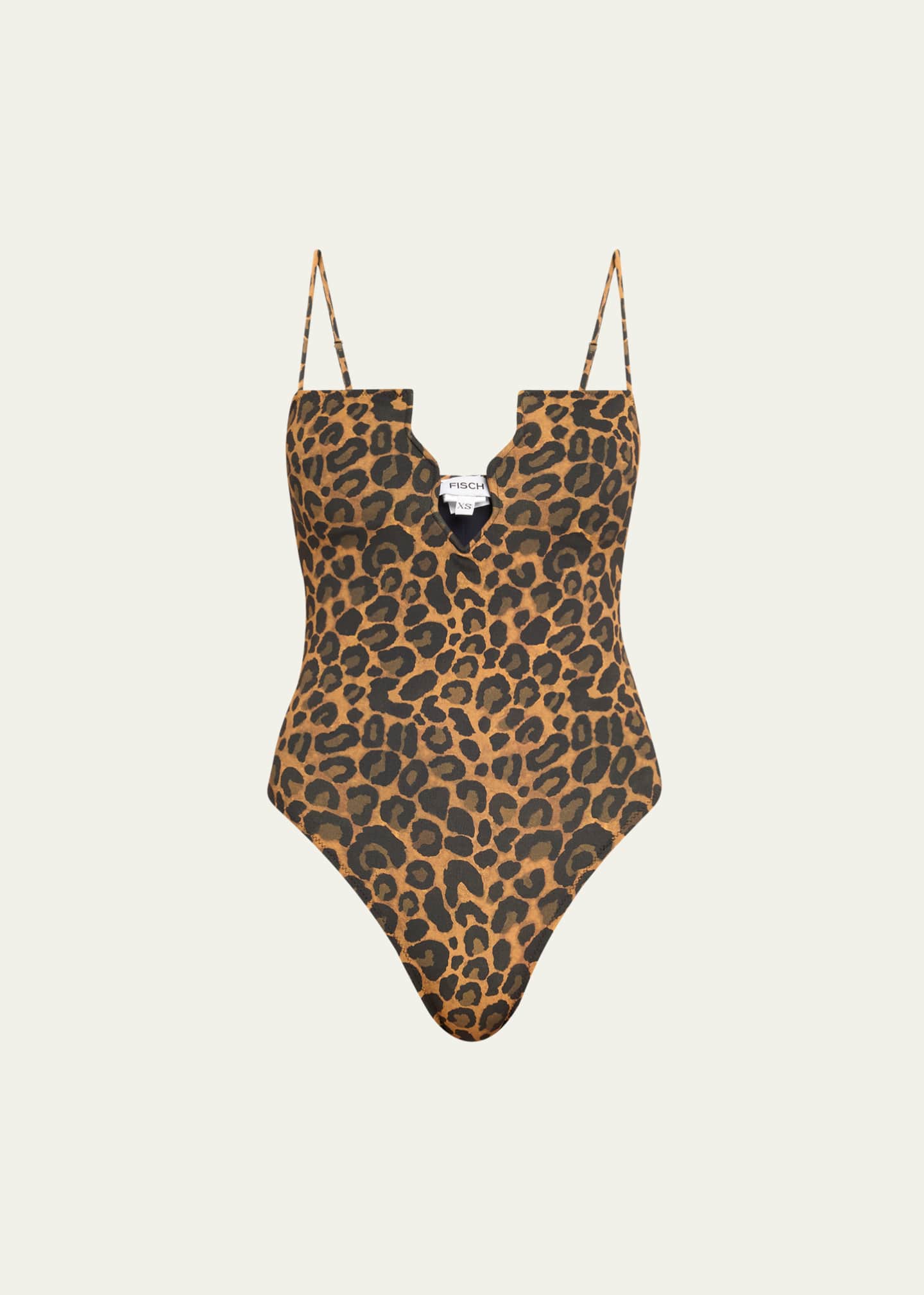 FISCH Painted Leopard Regatta One-Piece Swimsuit - Bergdorf Goodman