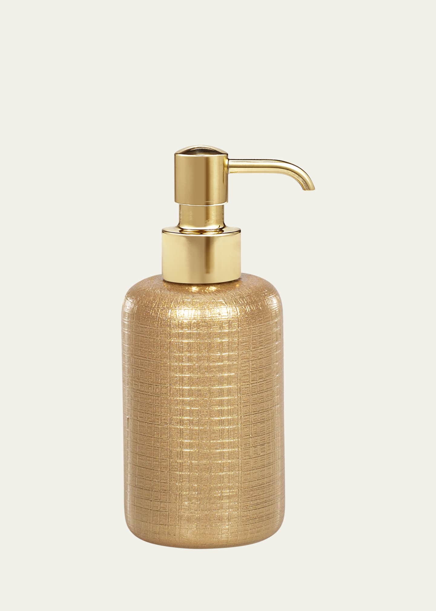 Labrazel Cambric Glass Soap Dispenser, Gold Enamel - Bergdorf Goodman
