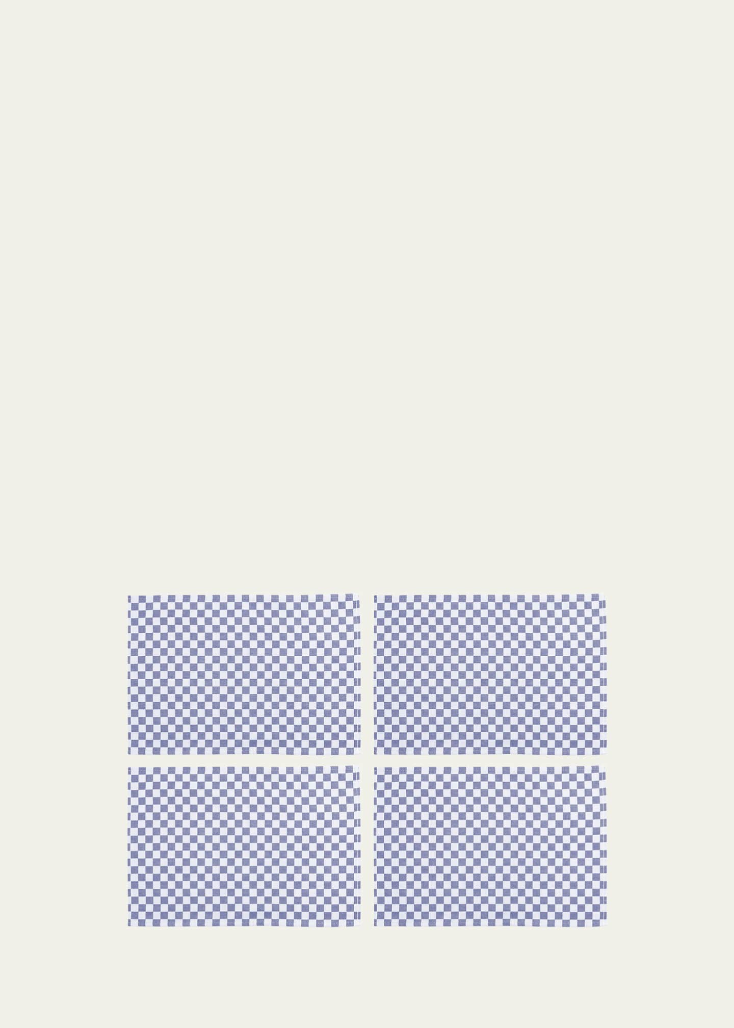 MacKenzie-Childs Navy Check Placemats, Set of 4 - Bergdorf Goodman