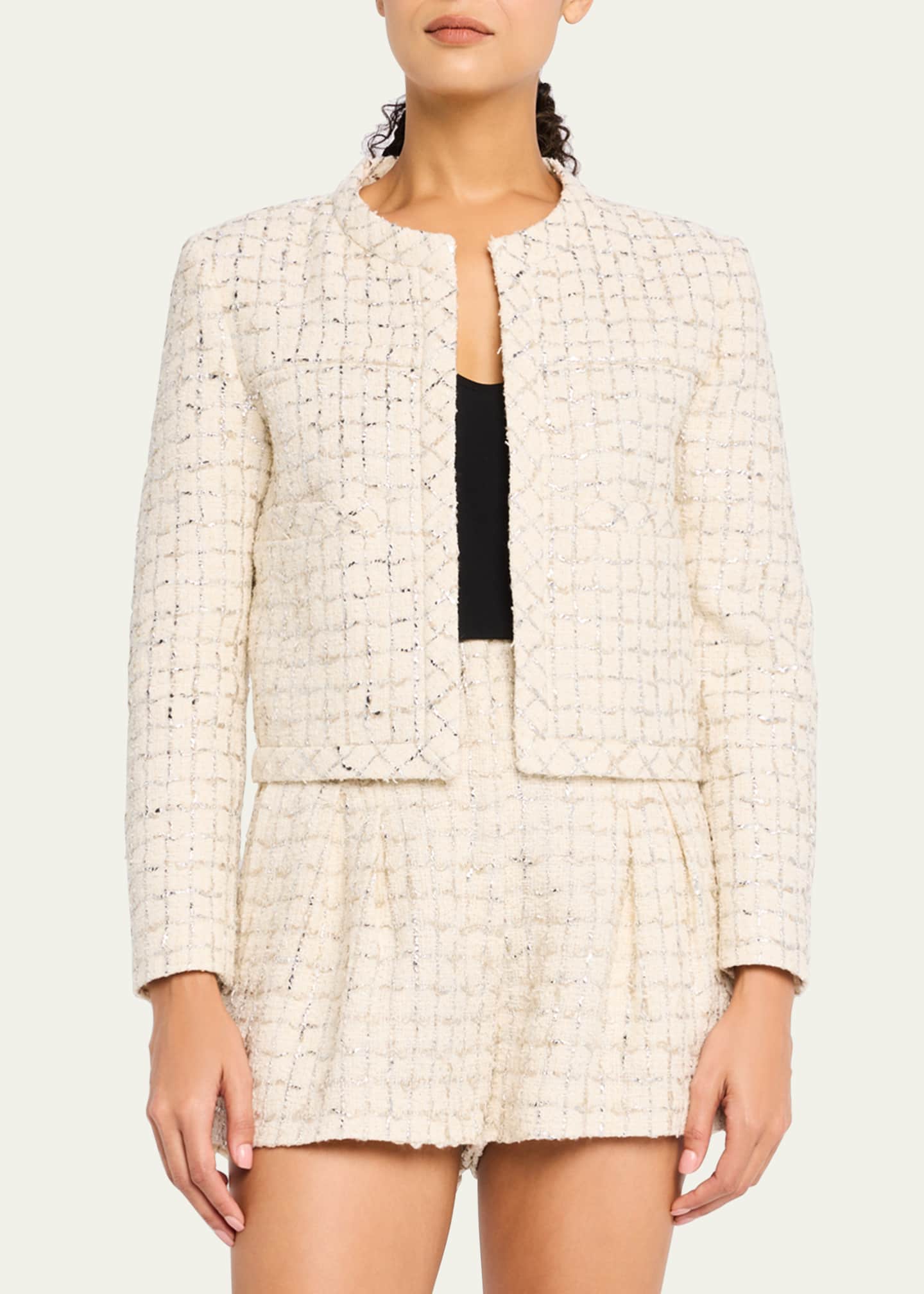 Iro Simanaspe Metallic Check Jacket - Bergdorf Goodman