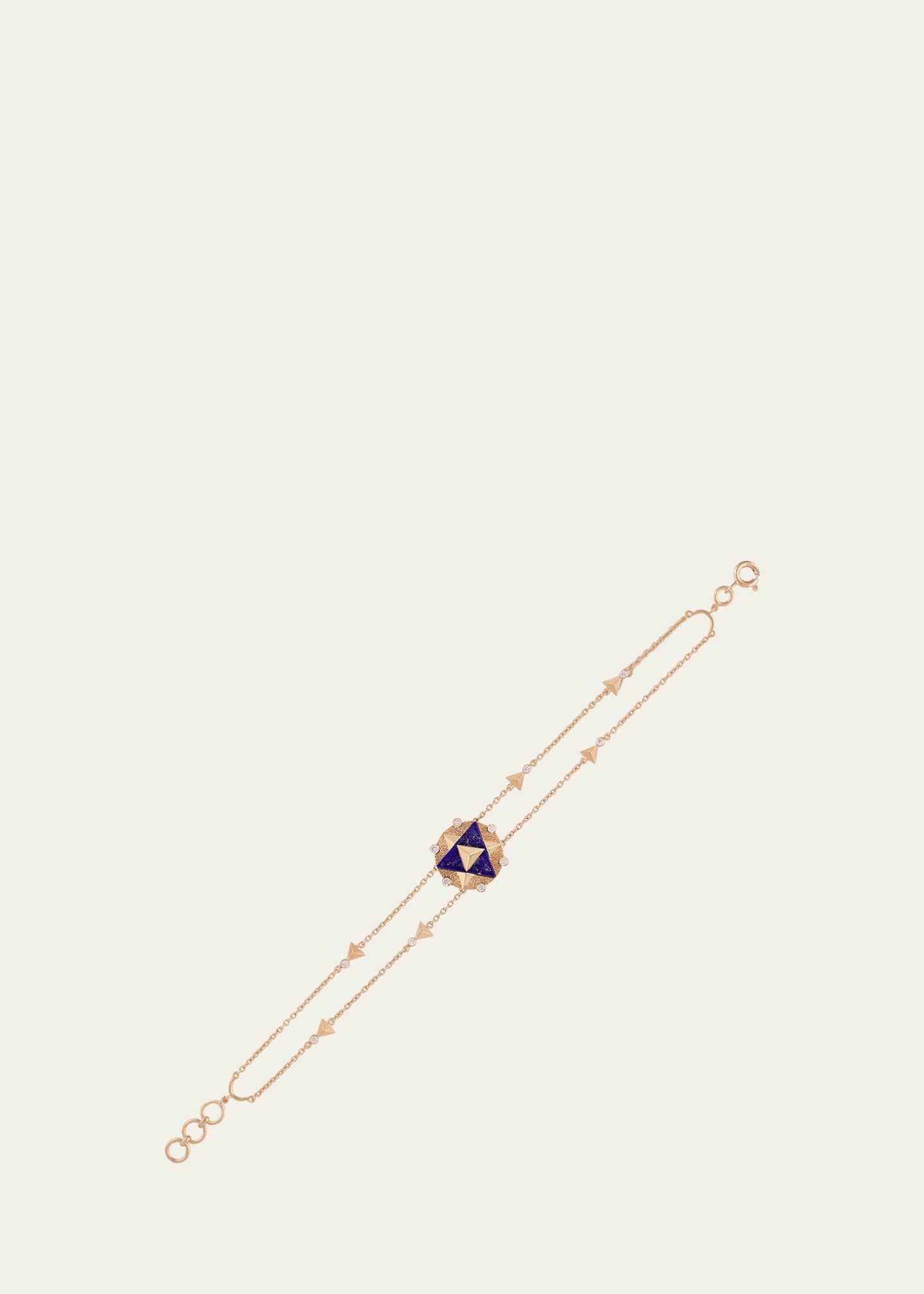 Gyan Jaipur Aravali Yantra Diamond and Lapis Bracelet - Bergdorf Goodman
