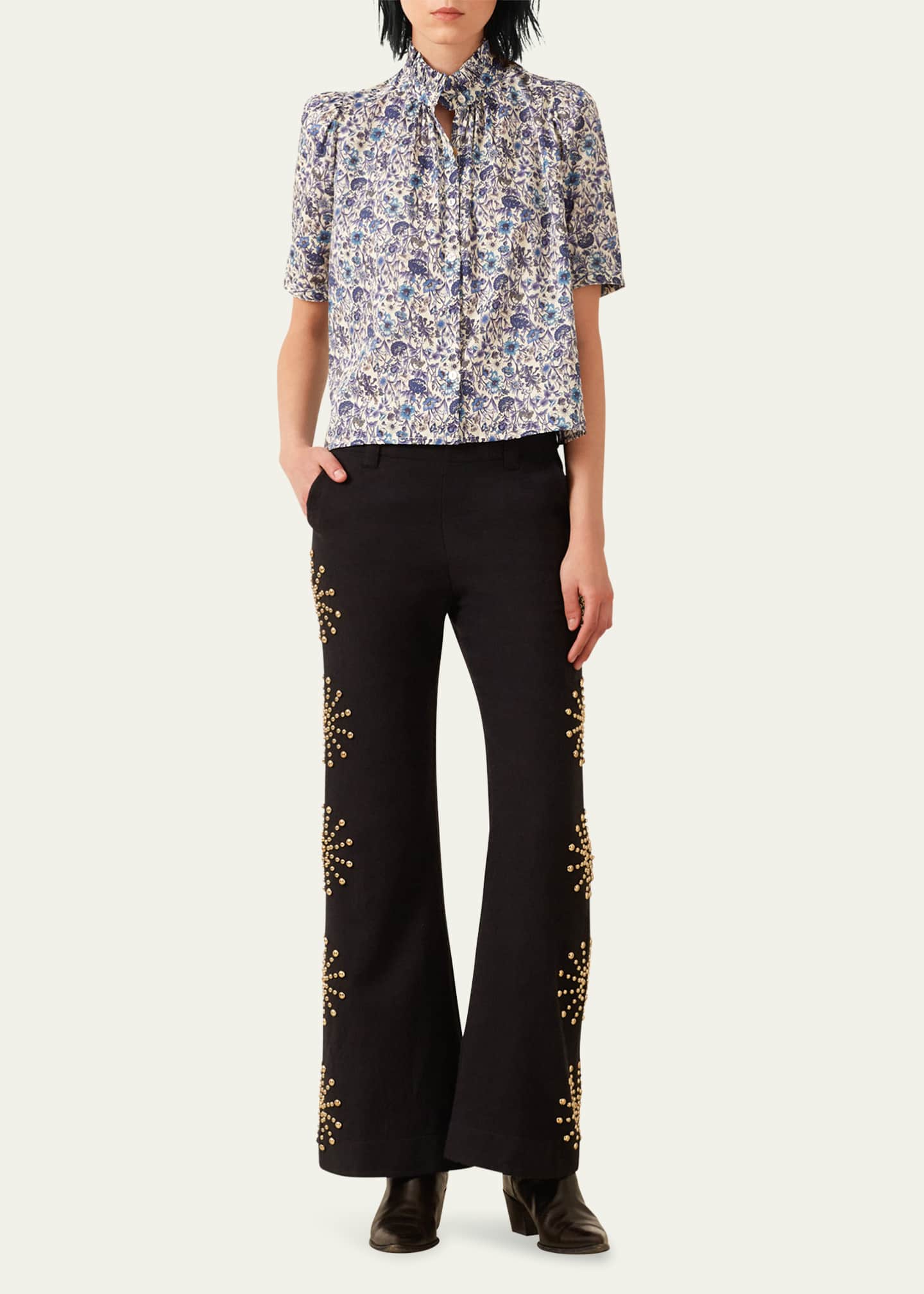 Alix of Bohemia Winn Luna Flower Shirt - Bergdorf Goodman