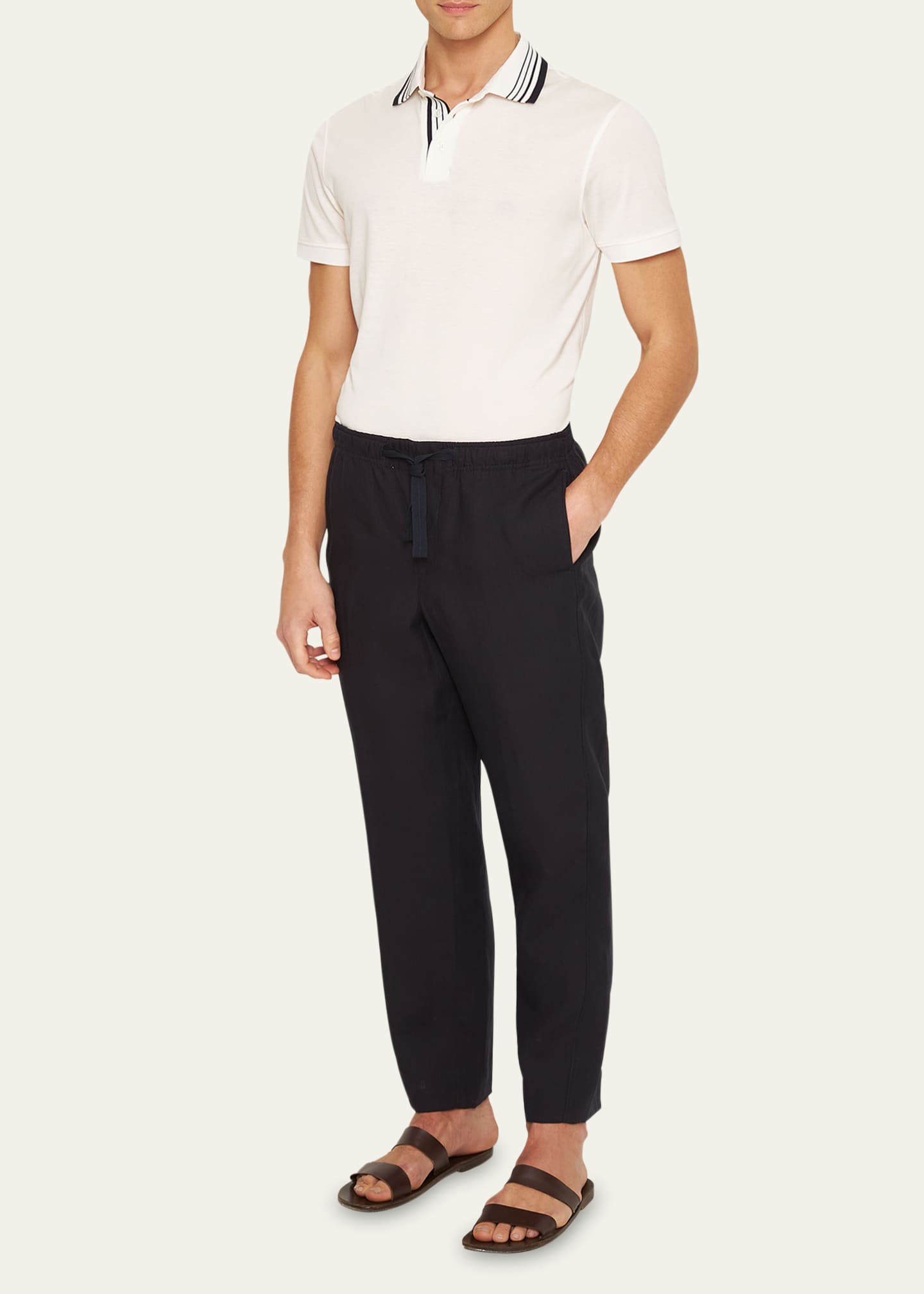 Orlebar Brown Men's Alex Linen Trousers - Bergdorf Goodman