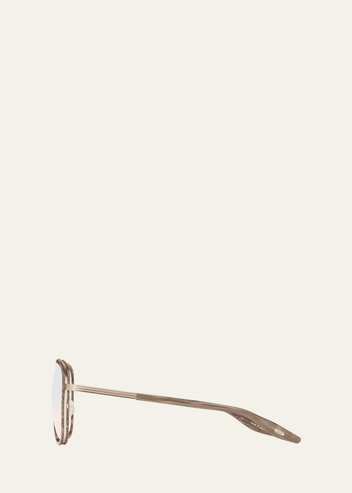 Barton Perreira Men's Cani Zyl and Titanium Aviator Sunglasses ...