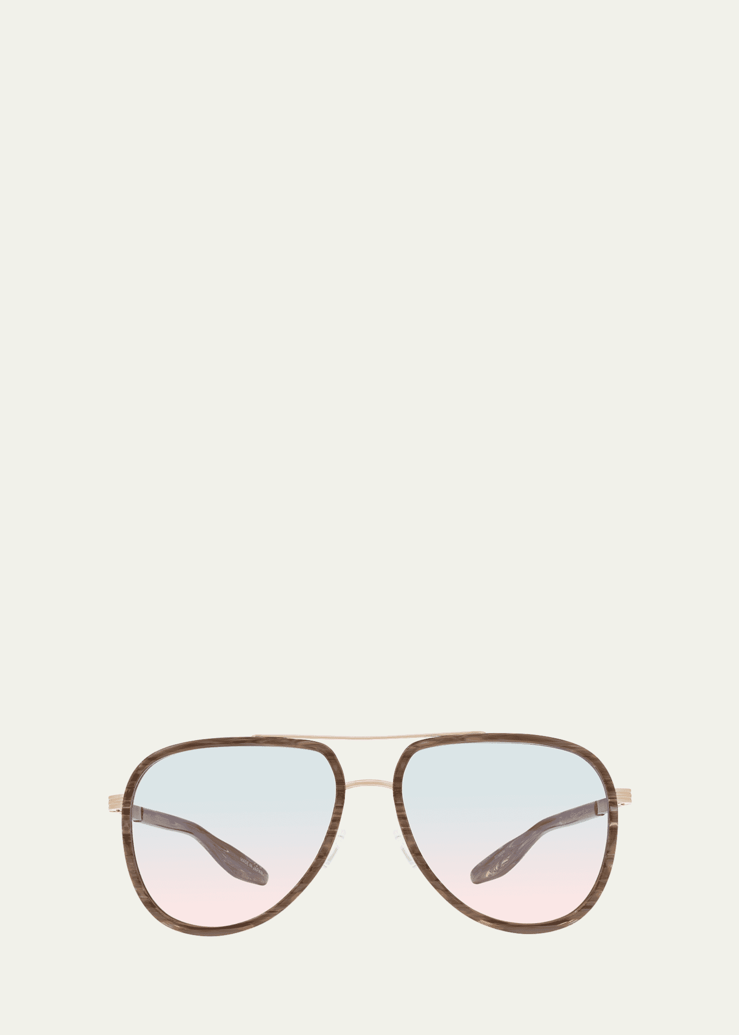 Barton Perreira Men's Cani Zyl and Titanium Aviator Sunglasses ...
