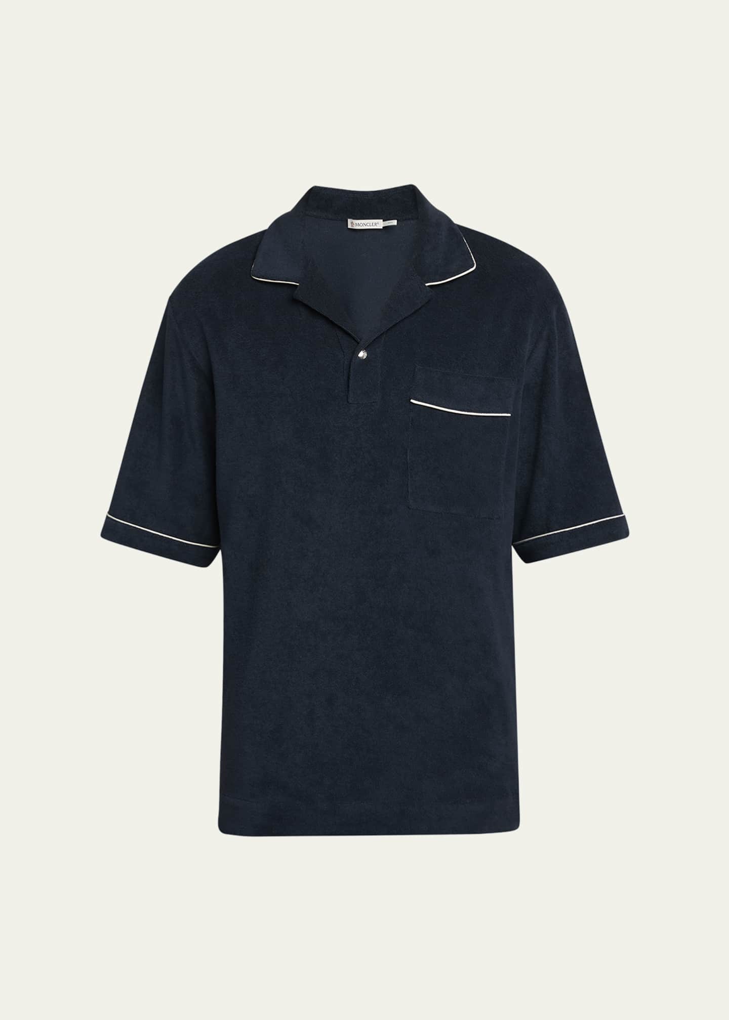 Moncler Men's Terry Polo Shirt - Bergdorf Goodman