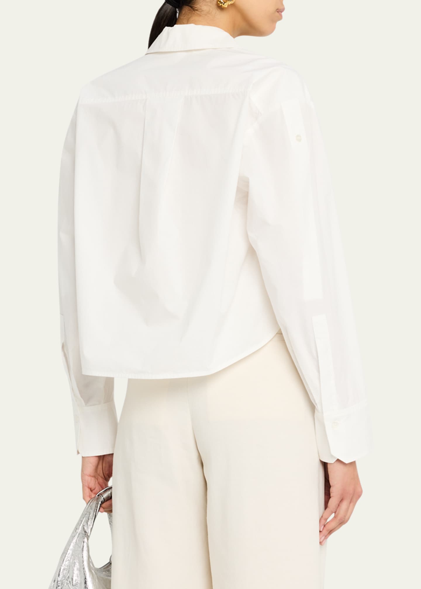 A.L.C. Maude Cropped Button-Front Top - Bergdorf Goodman