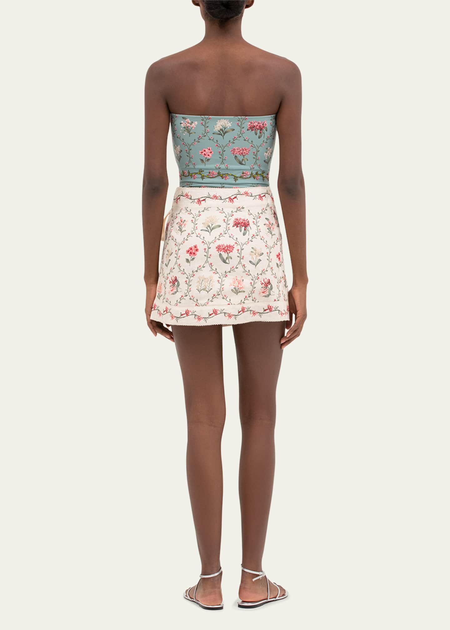 Agua by Agua Bendita Luna Orquidea Mini Skirt Coverup - Bergdorf Goodman