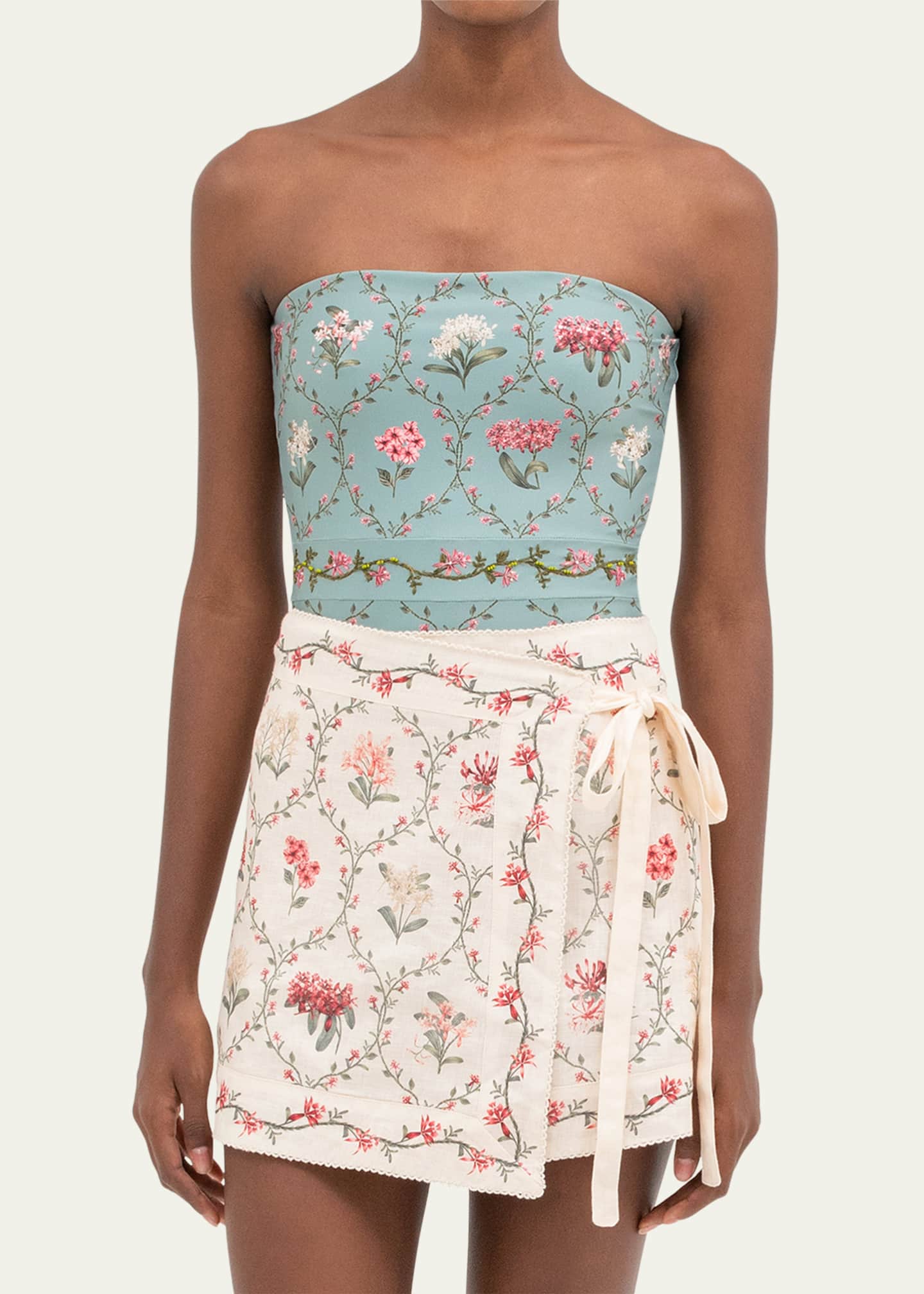 Agua by Agua Bendita Luna Orquidea Mini Skirt Coverup - Bergdorf Goodman