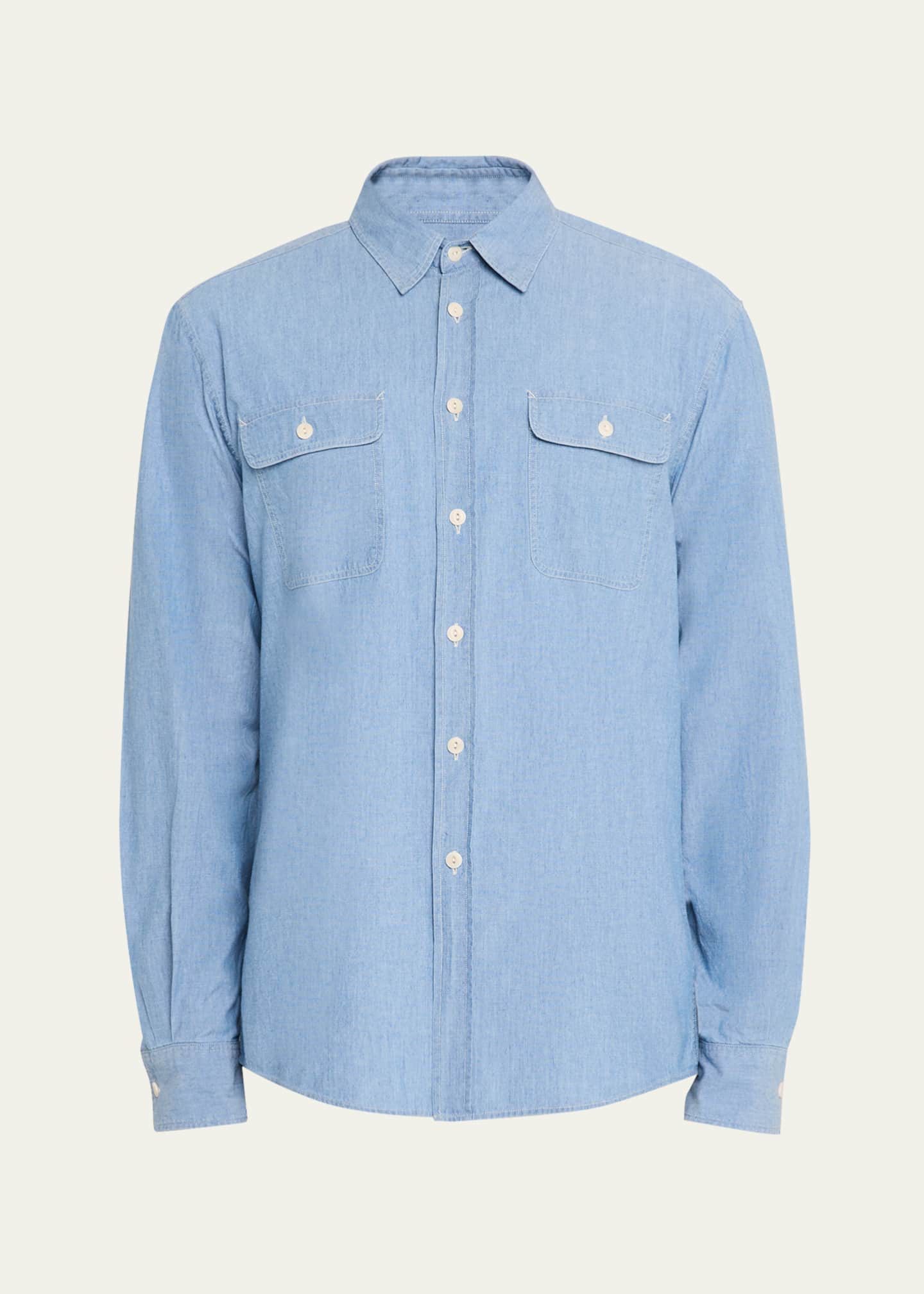 Ralph Lauren Purple Label Men's Washed Chambray Sport Shirt - Bergdorf ...
