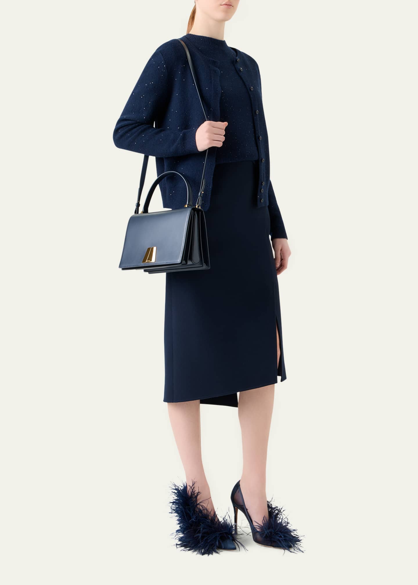 Akris Alice Flap Leather Crossbody Bag - Bergdorf Goodman
