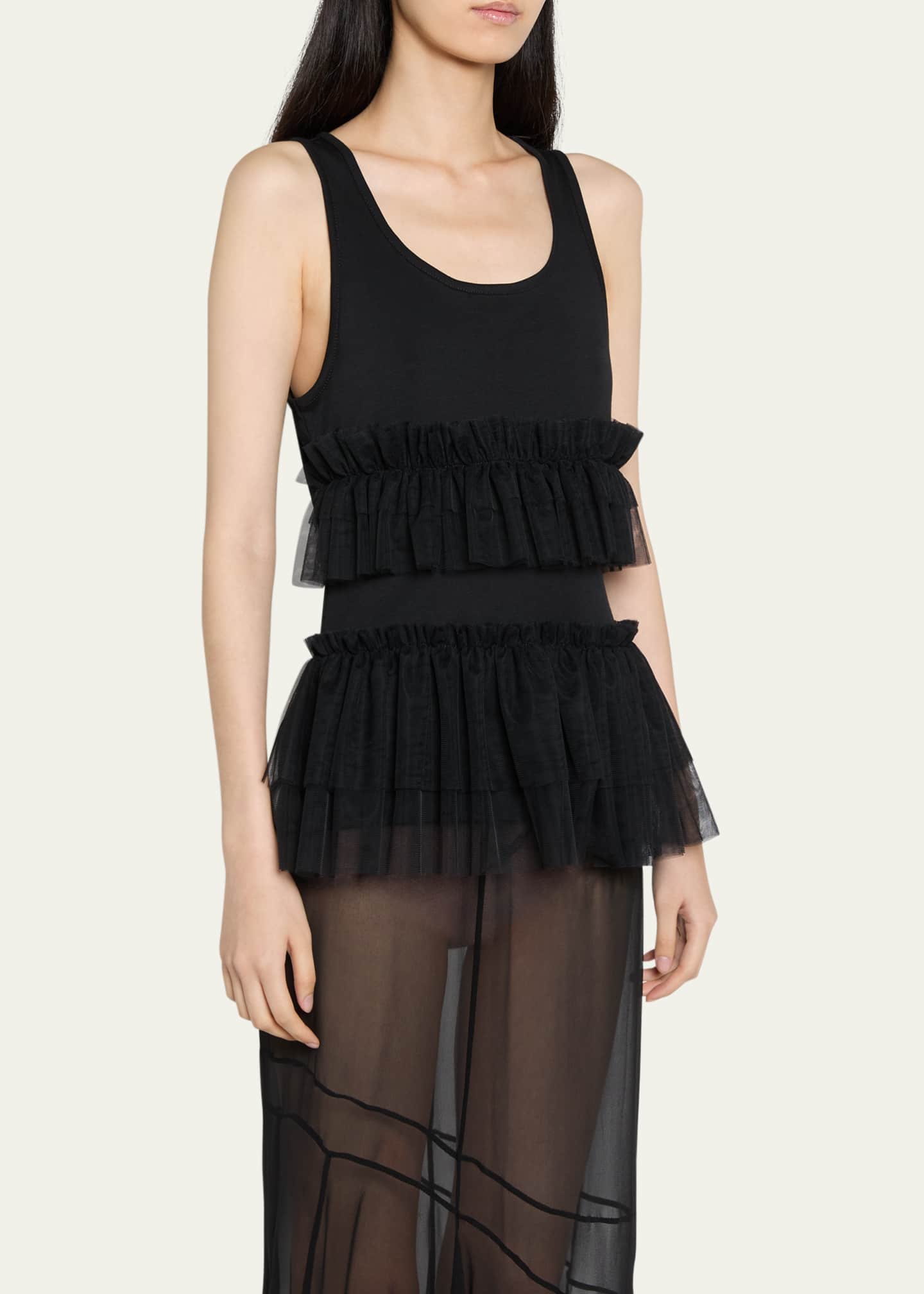 Simone Rocha Tutu Hem Tank Top - Bergdorf Goodman