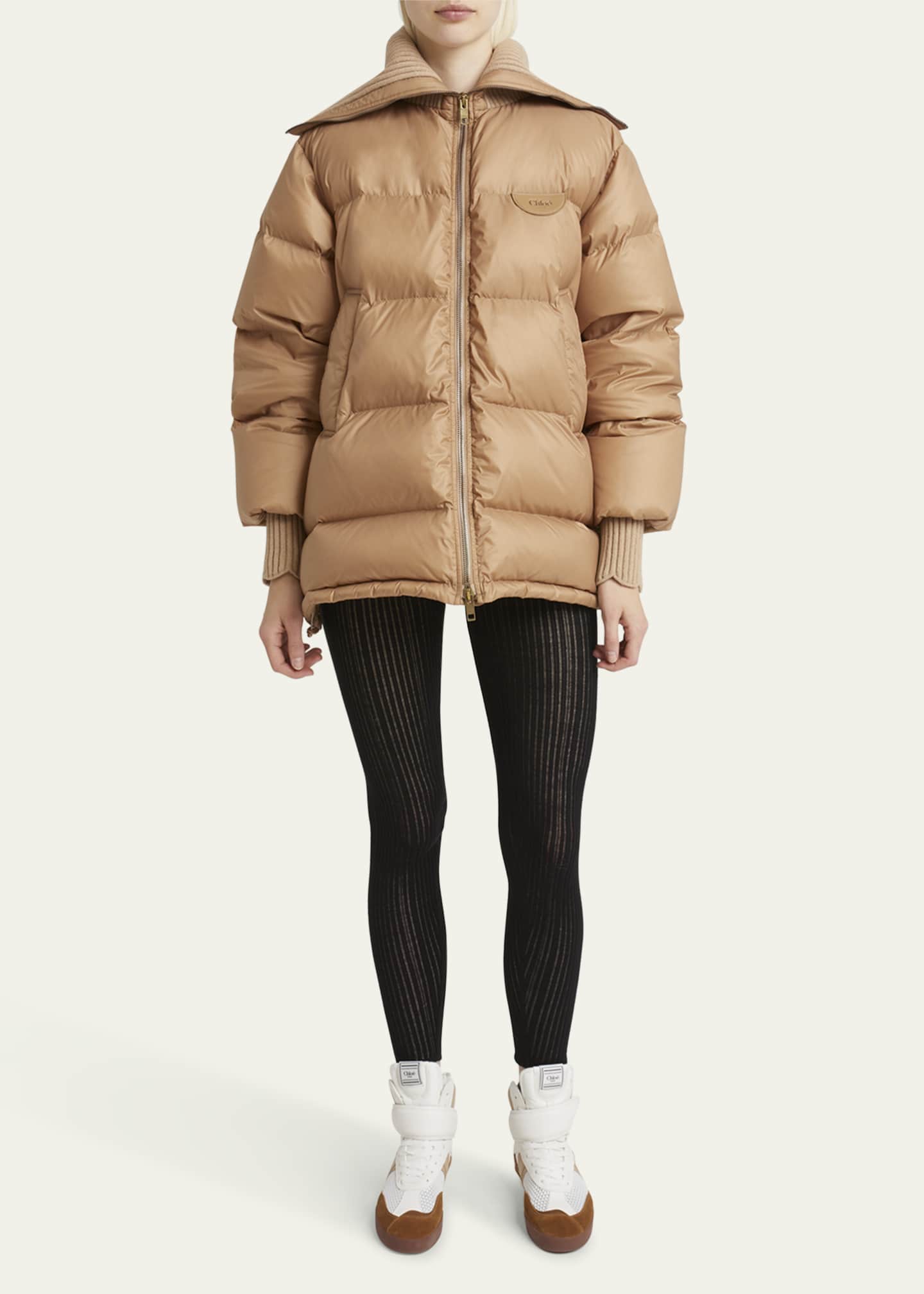 Chloe Puffer Drawcord Coat - Bergdorf Goodman