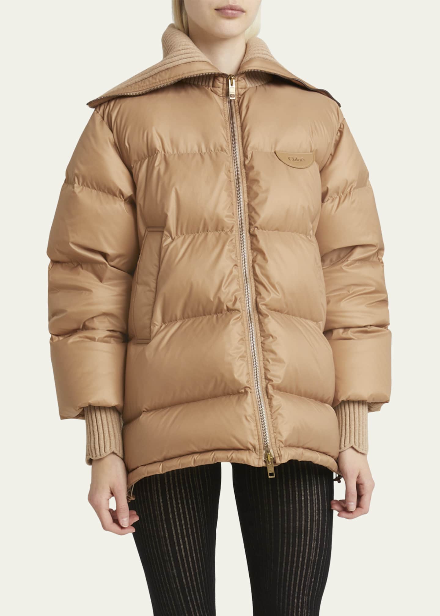 Chloe Puffer Drawcord Coat - Bergdorf Goodman