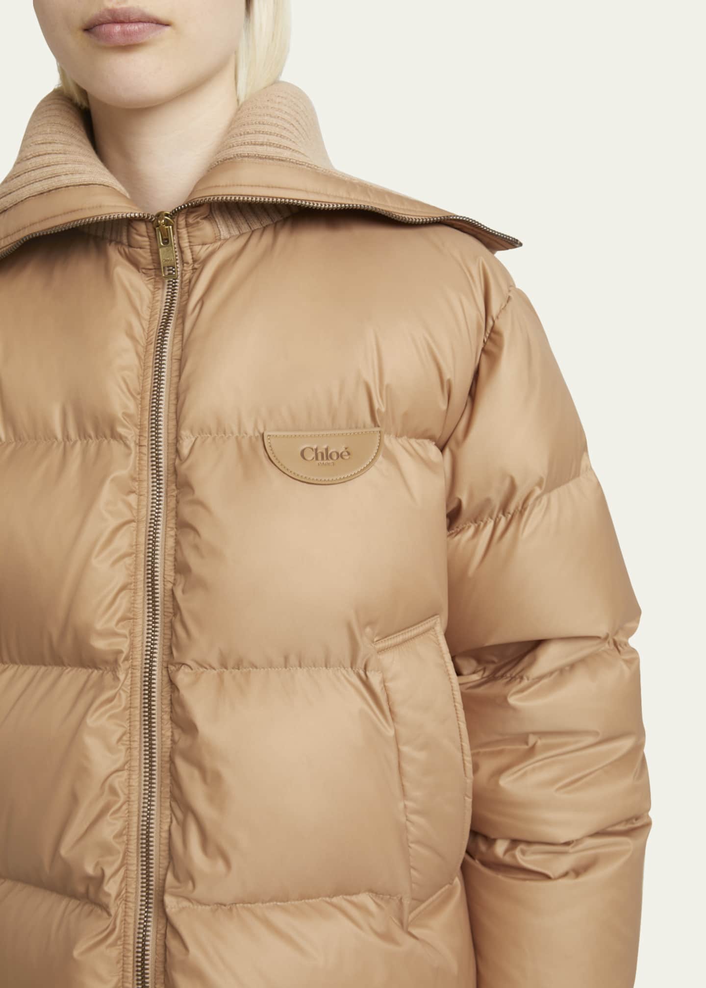 Chloe Puffer Drawcord Coat - Bergdorf Goodman