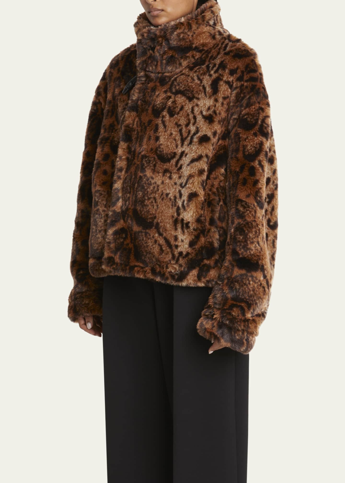 Jacquemus Fernando Printed Faux Fur Jacket - Bergdorf Goodman