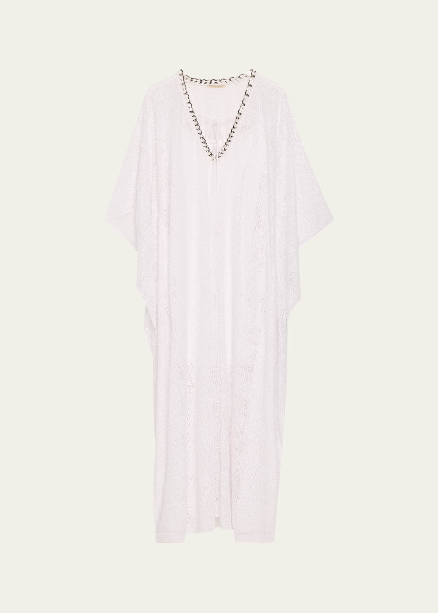 Kobi Halperin Ruth Chain-Trim Pointelle Maxi Dress - Bergdorf Goodman